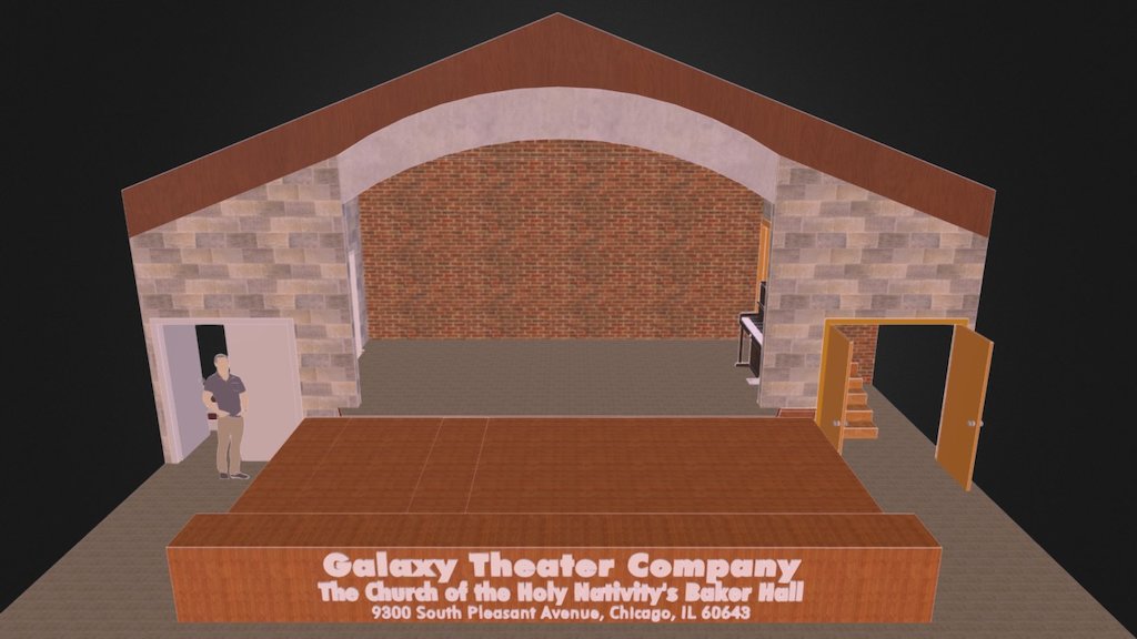 Galaxy Theater Company - Stage with Extension - Download Free 3D model ...