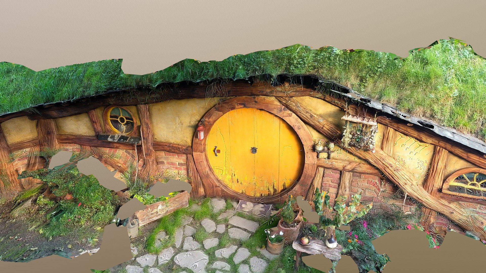 A hobbit hole - 3D model by Michael.Wachenschwanz [2431e08] - Sketchfab