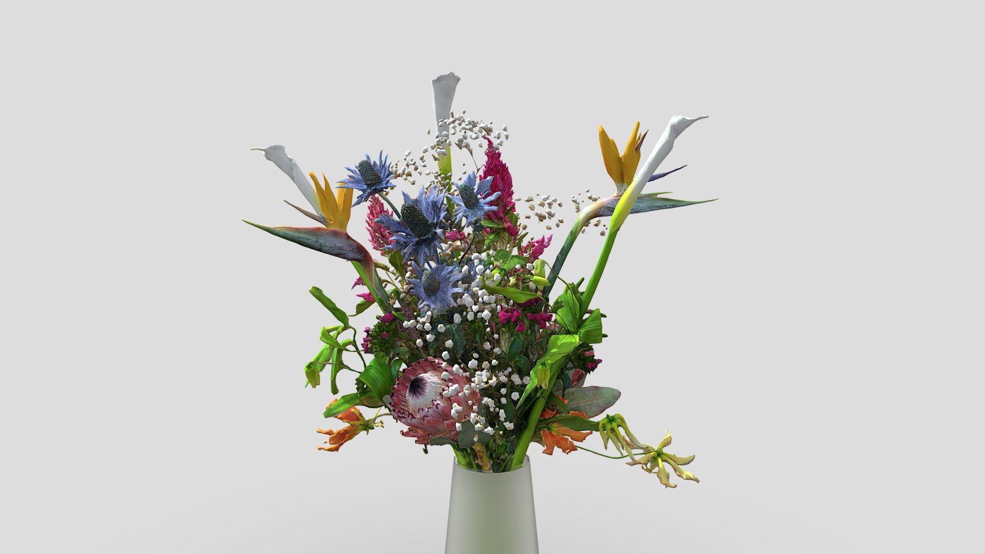 Zomers Boeket 100k CL TX ROT - 3D model by 360Fabriek [2432d58] - Sketchfab