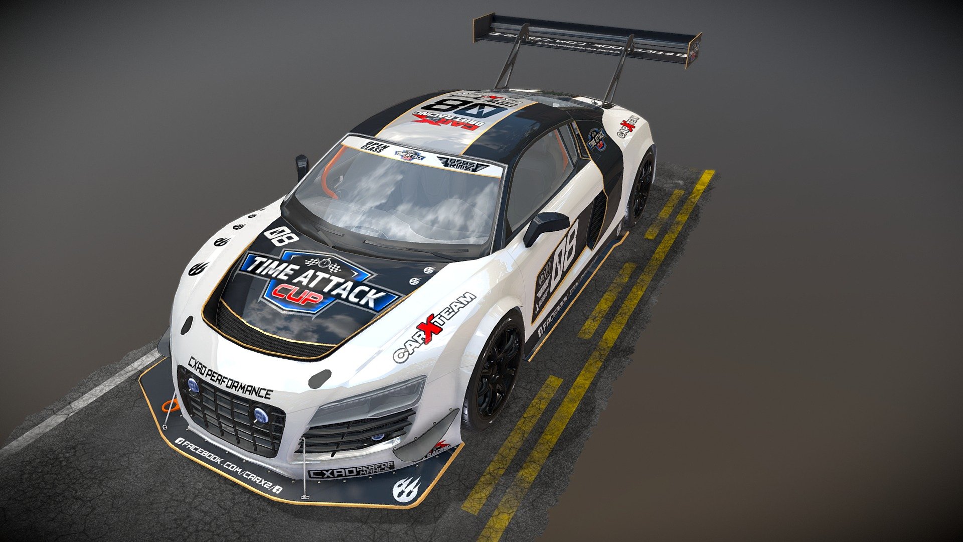 TimeAttack Audi R8 - 3D model by forcer [2435e5c] - Sketchfab