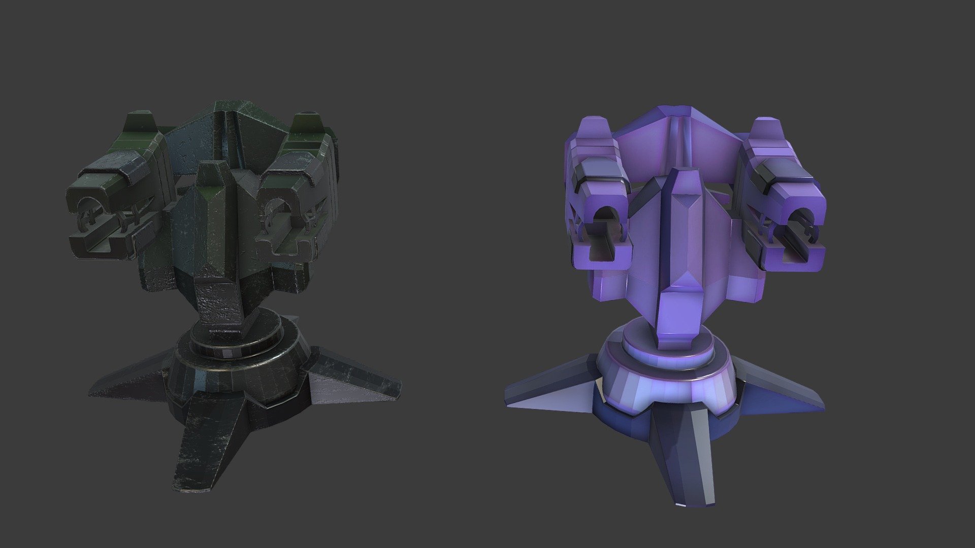Cannon Tower Defencer - Download Free 3D model by Riesc [2439633 ...