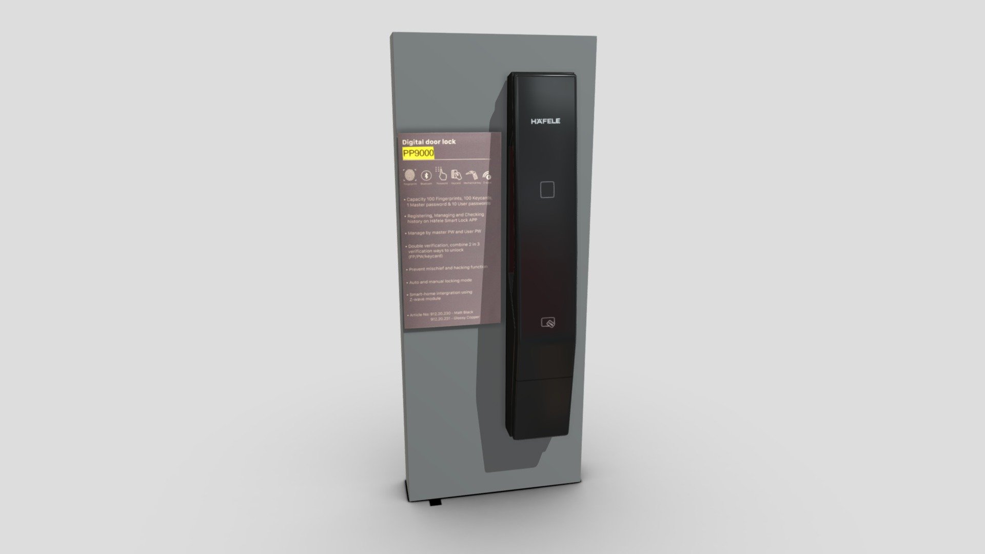 HAFELE PP9000 Display - 3D model by Silversea-Media-SG ...