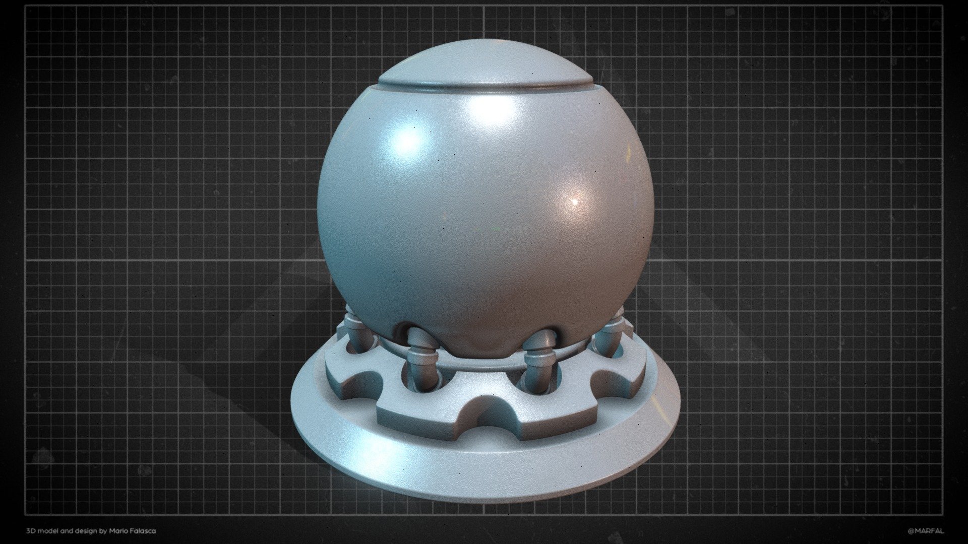 ShaderBall - material test - Buy Royalty Free 3D model by Mario Falasca ...