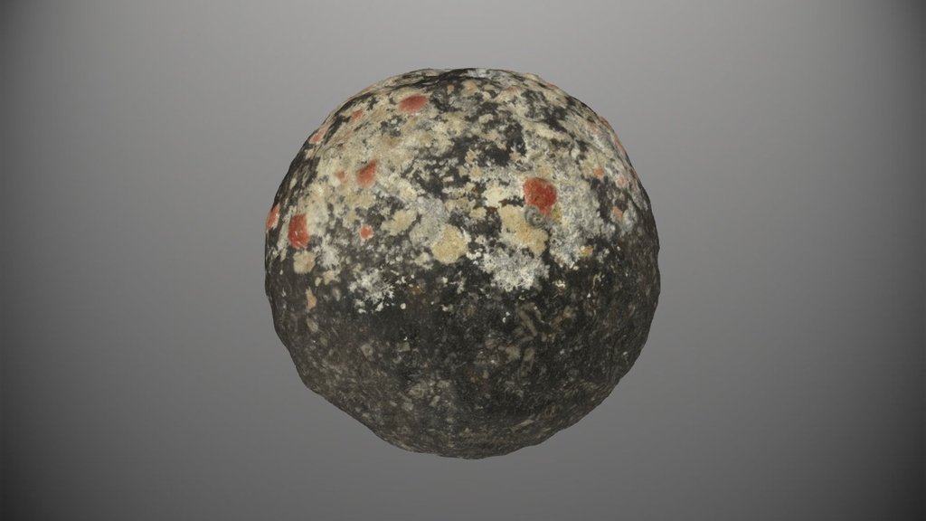 Stone Cannon Shot - St. Johns/Santa Clara Wreck - 3D model by The Mel ...