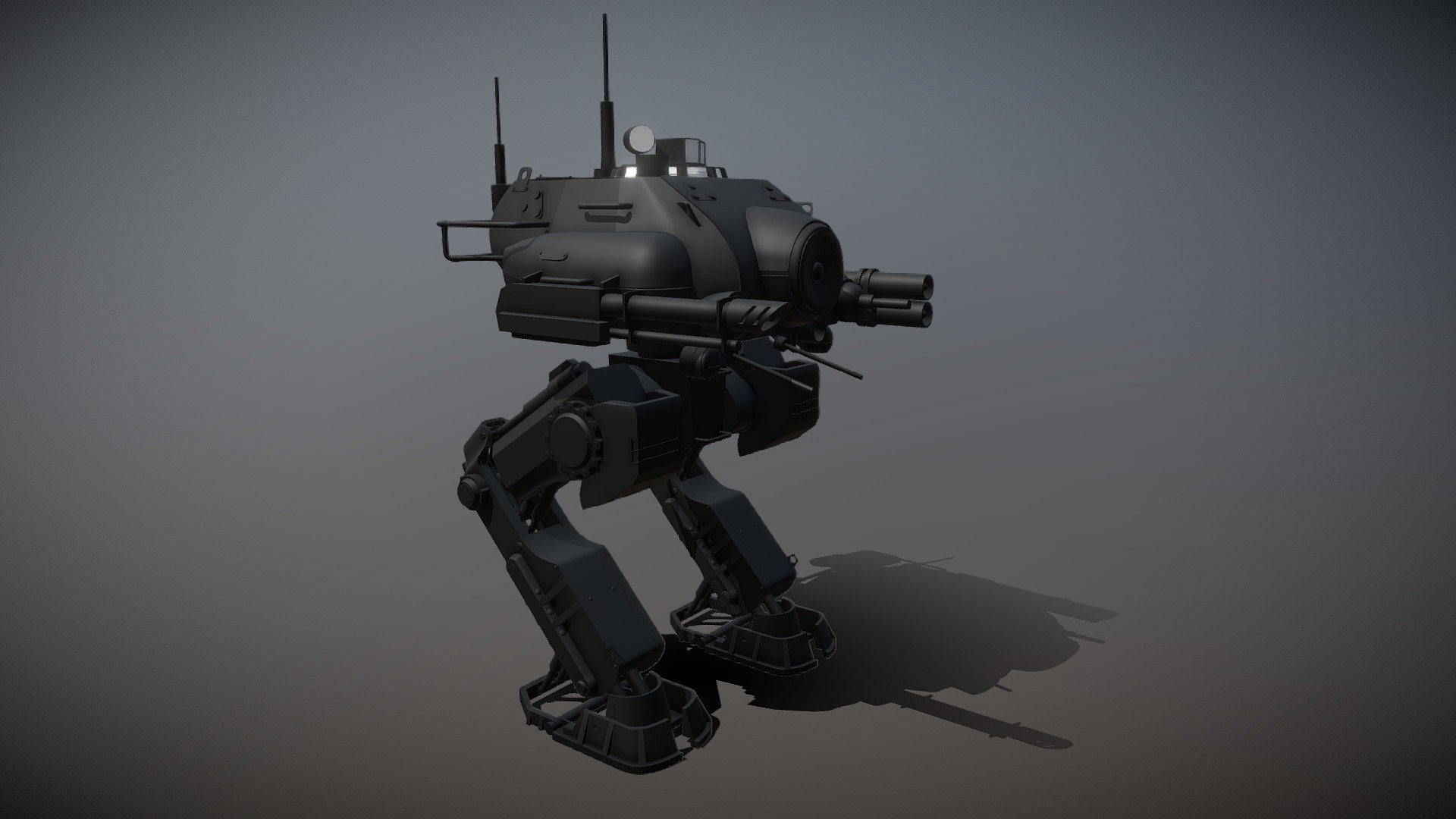 Mecha walker "Hoplite" - 3D model by iie4ehbka [24473ee] - Sketchfab