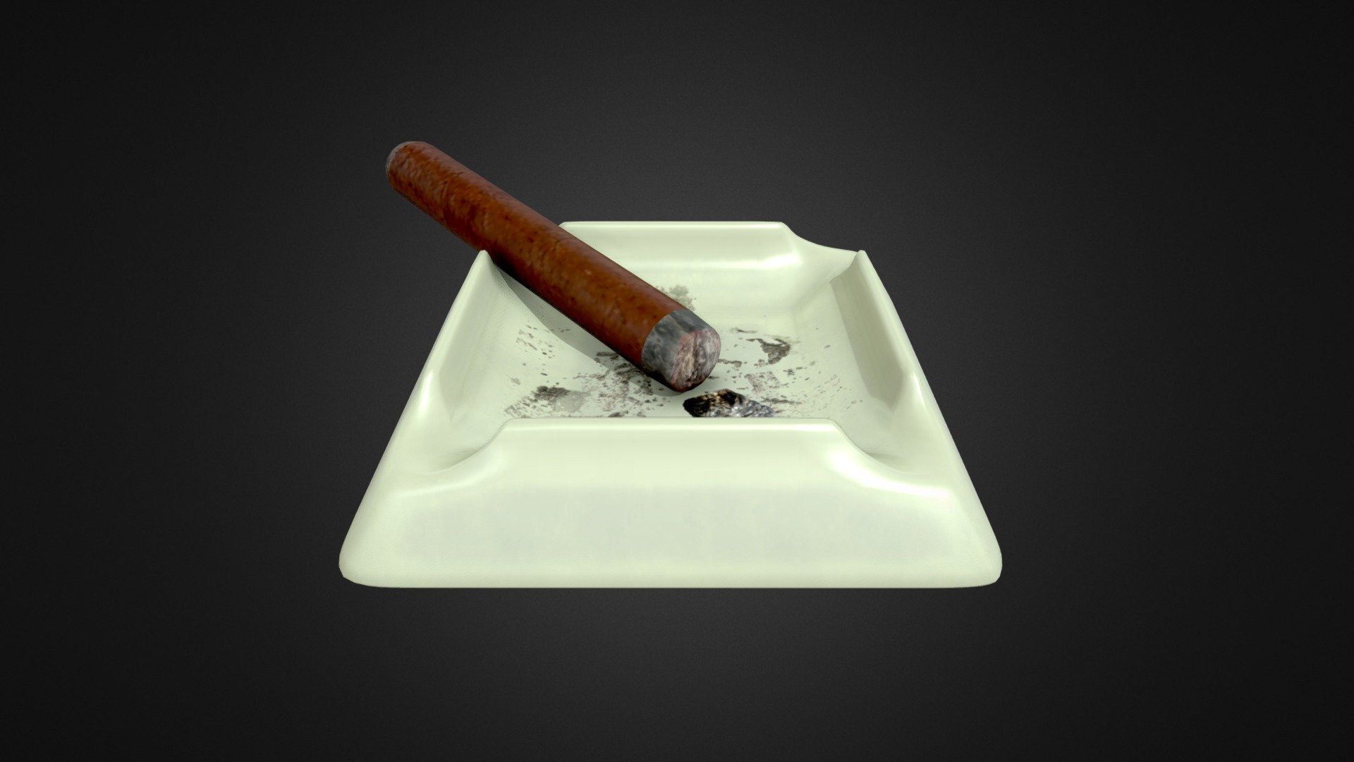 Ashtray - 3D model by SergioSanvi [24483d4] - Sketchfab