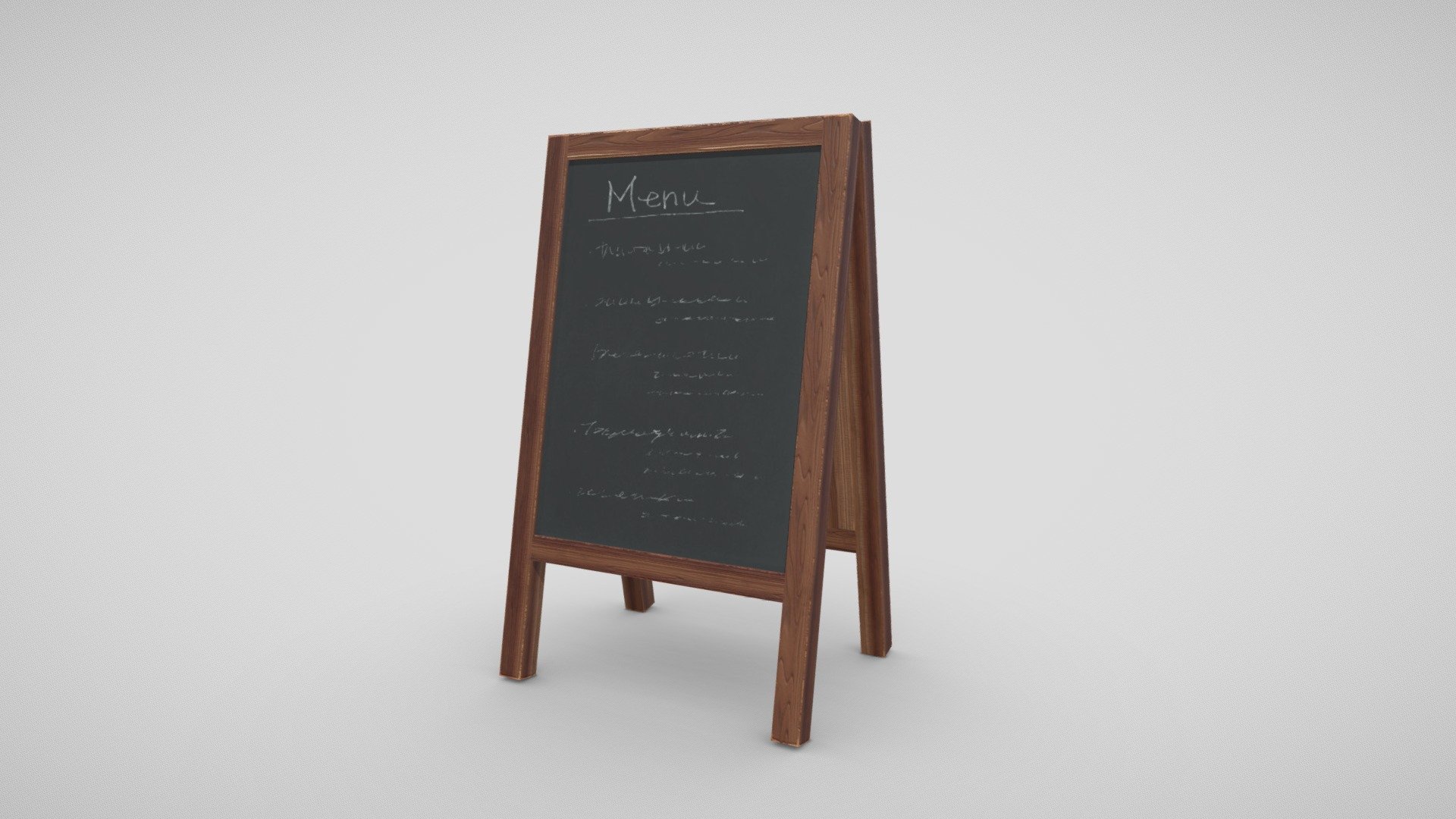 Blackboard Sign - Download Free 3D model by AFX/CGMotion 3DModel Maker ...