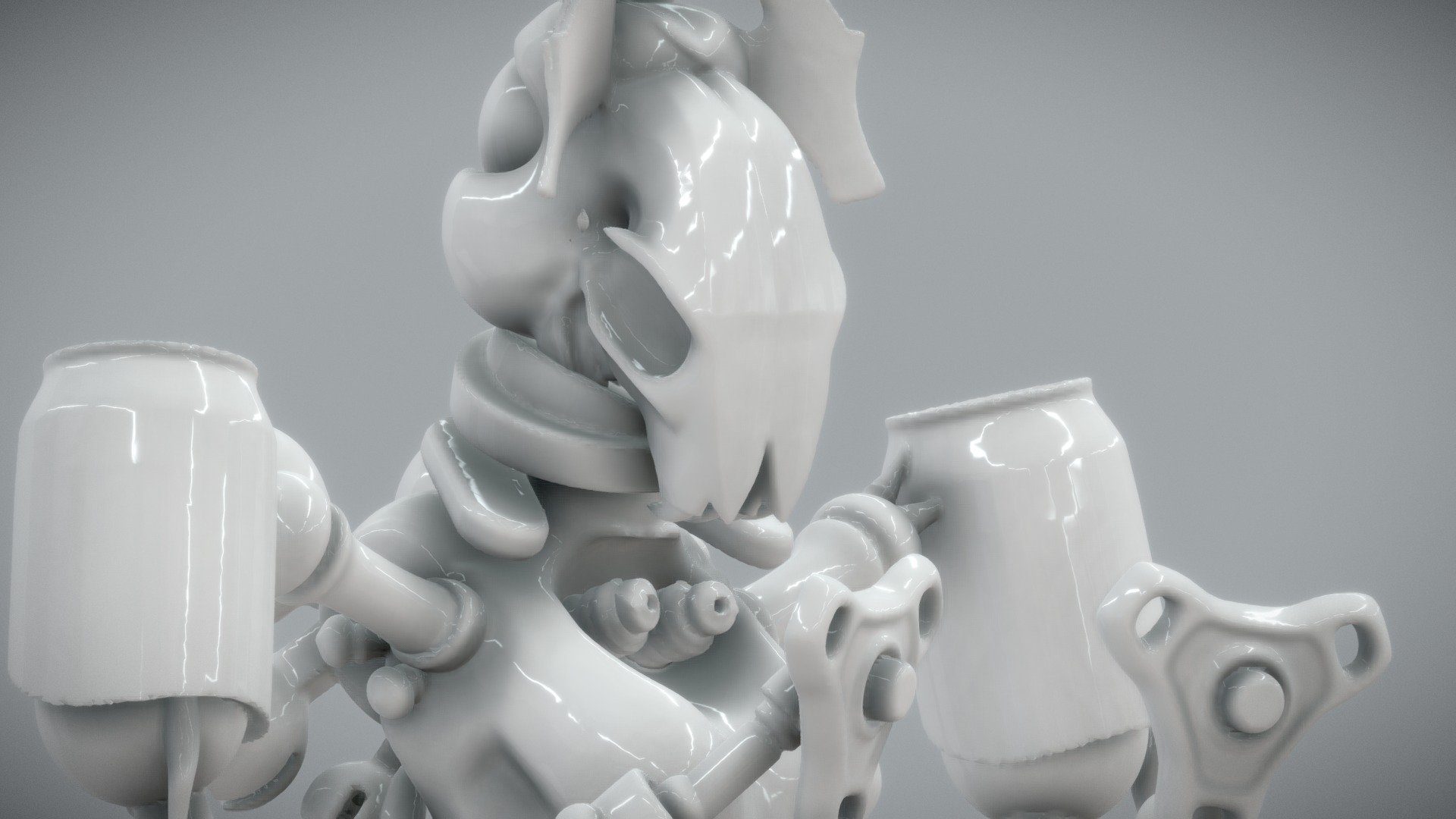 Medium_Robot_Meca - 3D model by Tabbou [244baf2] - Sketchfab