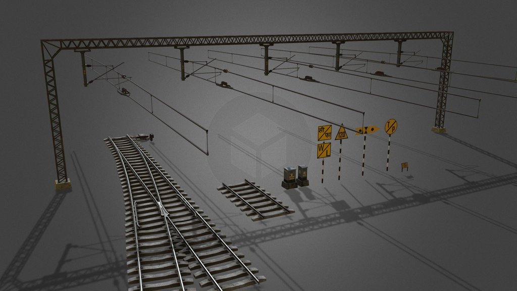 Railways - A 3D model collection by Cgi_Guy - Sketchfab