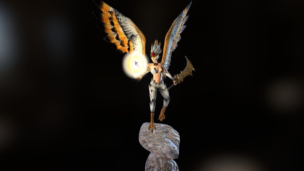 Angelic Harpy - 3D model by PapaGodzilla (@samholy) [244e807] - Sketchfab