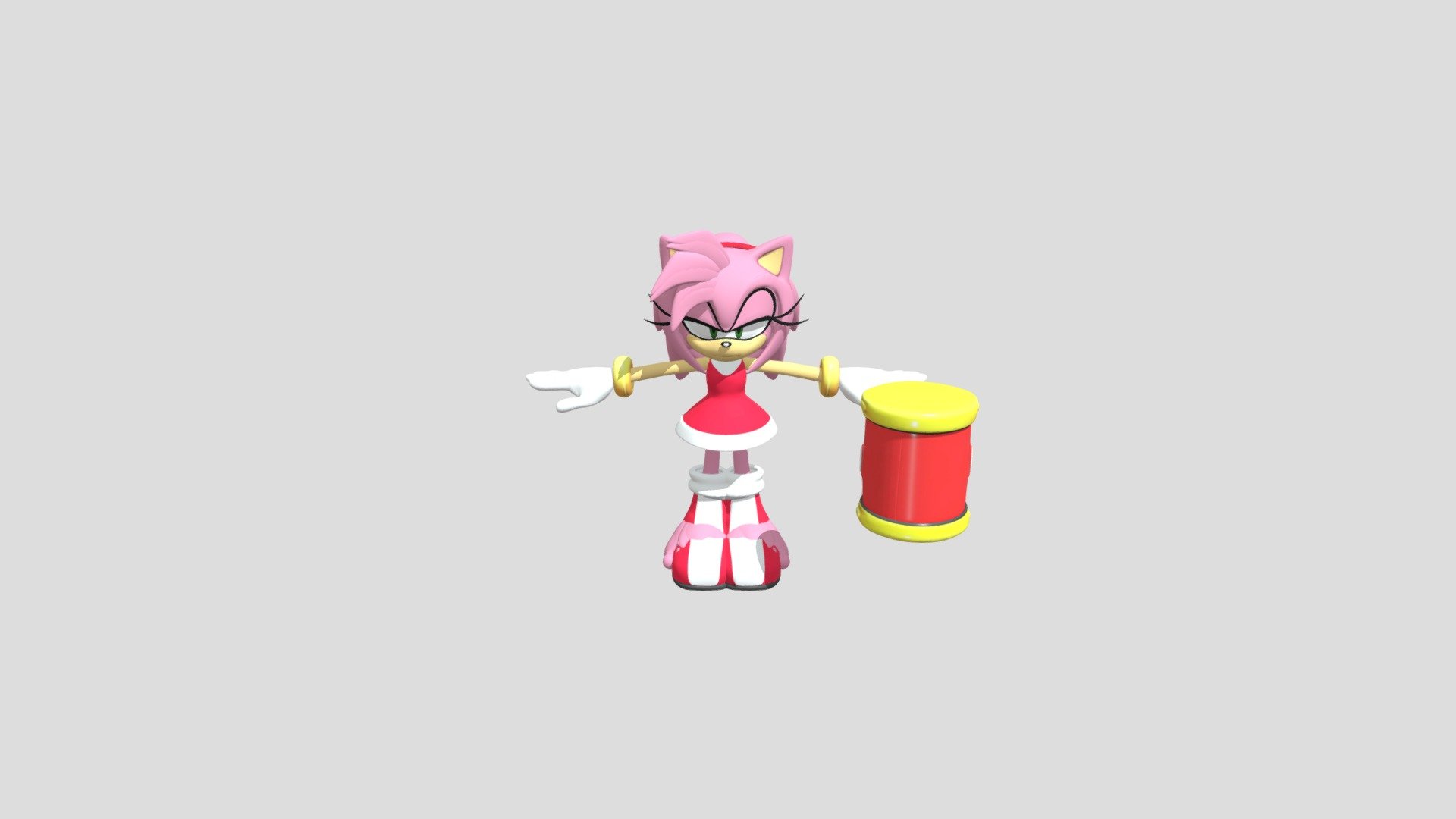 Amy Rose - Download Free 3D model by anderlenolan [244e82b] - Sketchfab