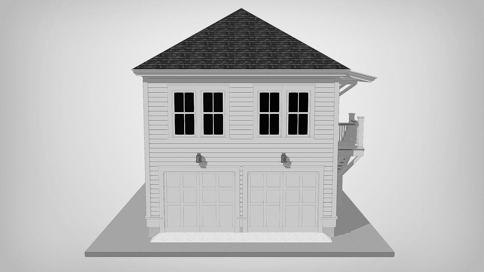 10346 - Garage - 3D model by Allison Ramsey Architects (@allisonramsey ...