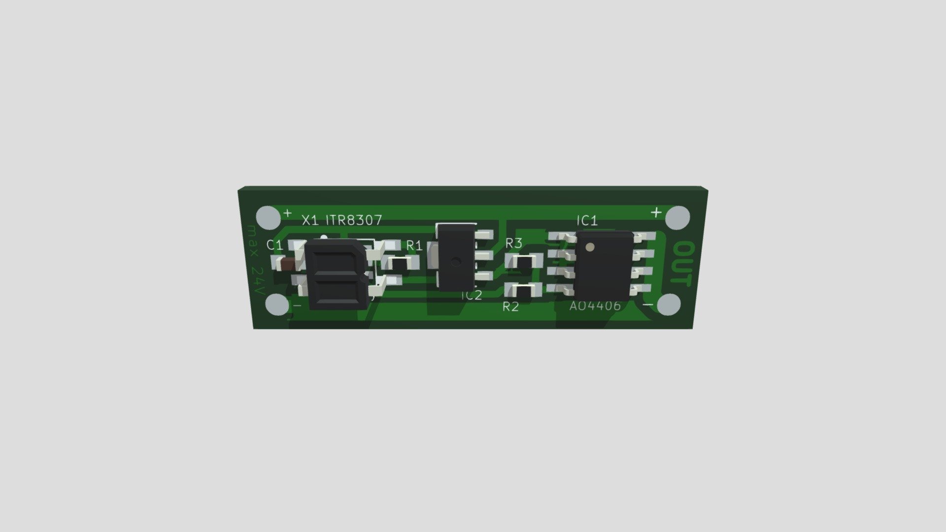 Control lights using ATtiny10 and ITR8307 - Download Free 3D model by T ...