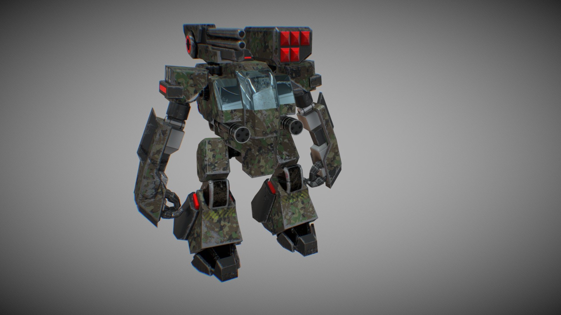 WarBot-01 - 3D model by Ragon_siva [2454544] - Sketchfab