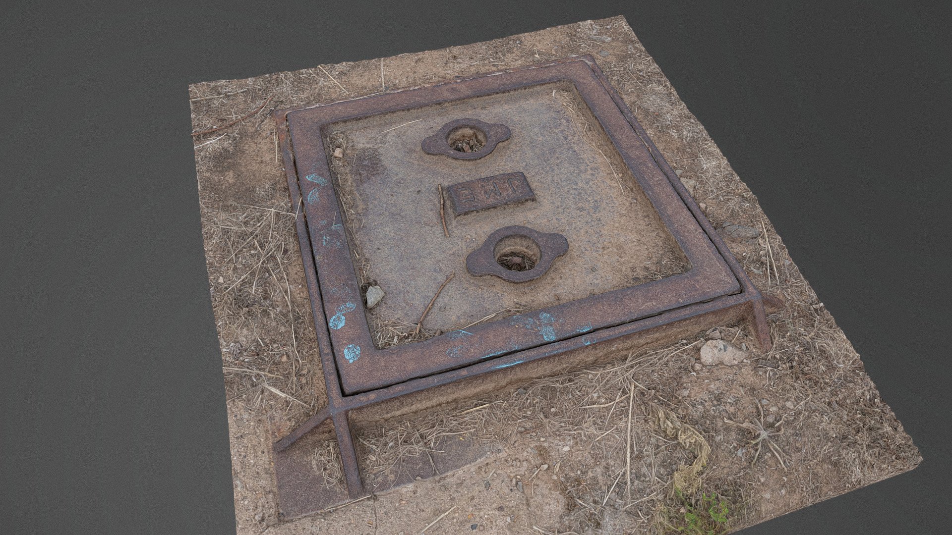 Square manhole sewer hatch - Buy Royalty Free 3D model by axonite [245518b] - Sketchfab Store
