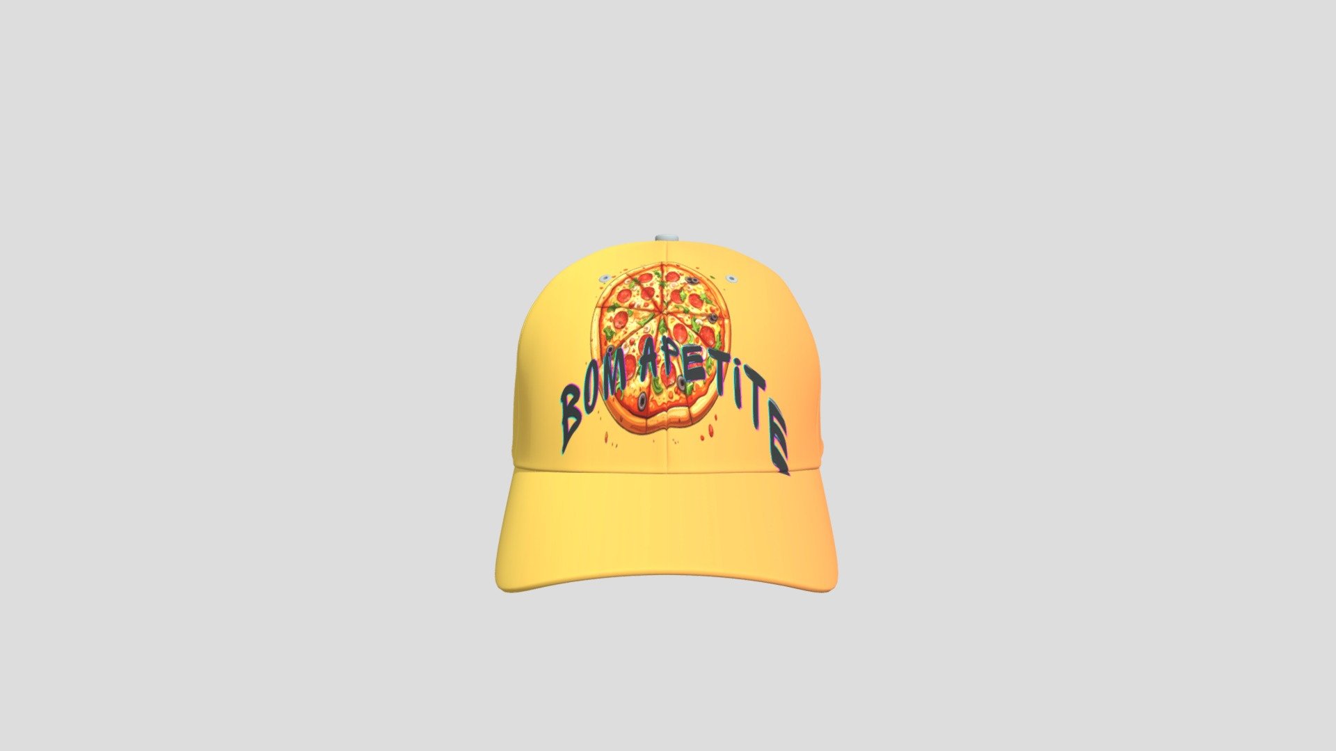 Boné Amarelo (BOM APETITE) - Download Free 3D model by fcm.tiago ...