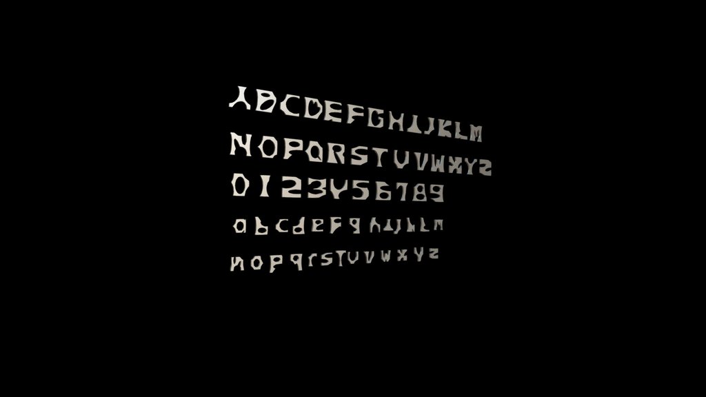 Free Fonts - A 3D model collection by Kurt Schuster (@kurtschuster ...