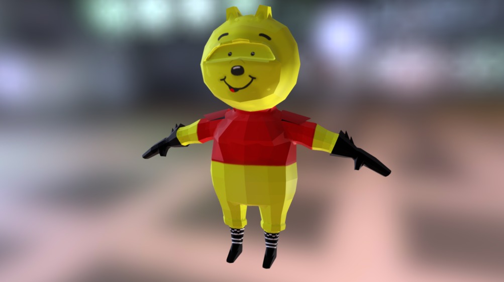 Pooh - 3D model by GraceLee [2457bfd] - Sketchfab