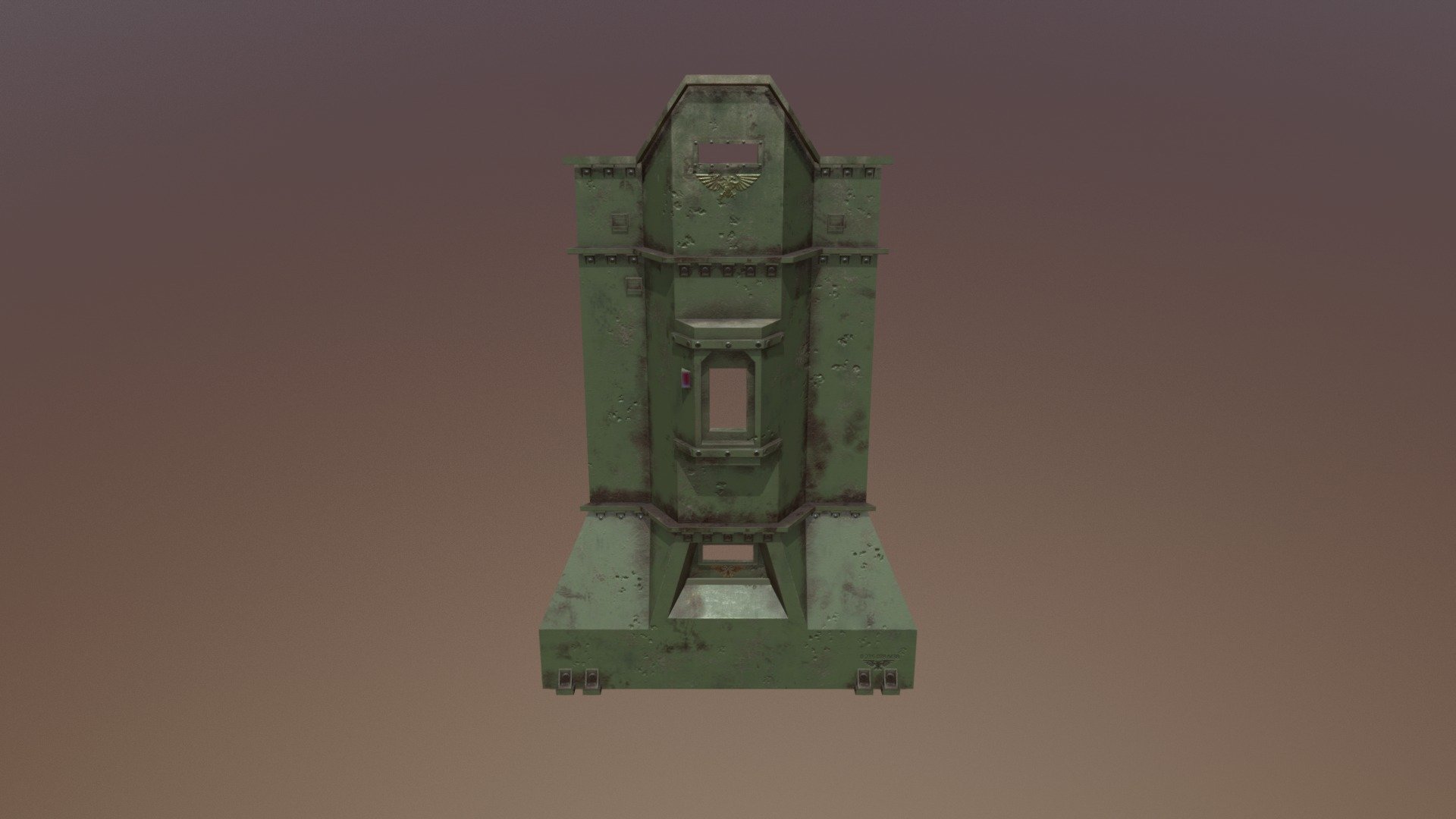40k Imperial Bastion Exterior - 3D model by speckysimon [2458f69 ...