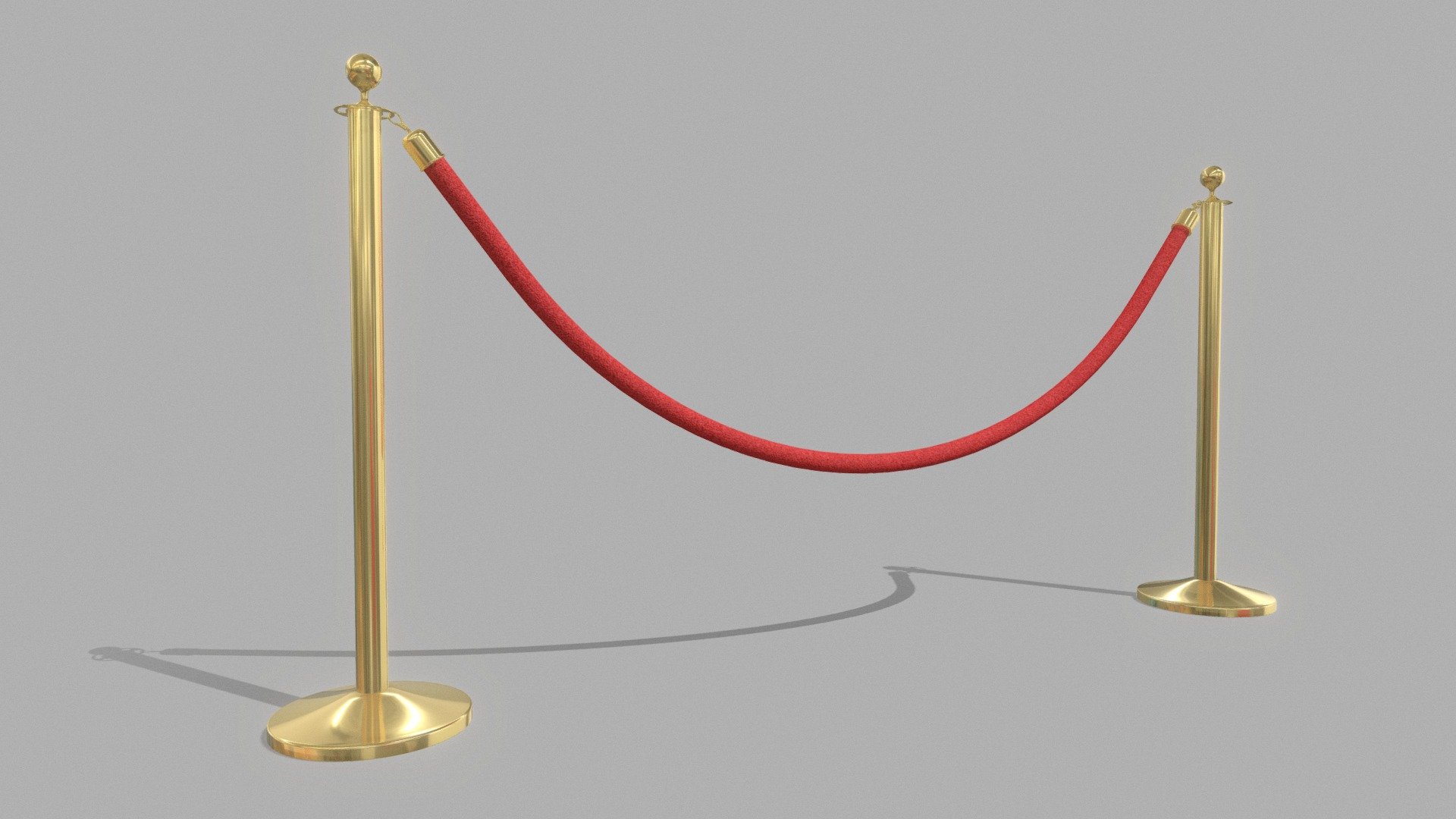 Red Velvet Stanchion Rope - Buy Royalty Free 3D model by CGBee (@cg.bee ...