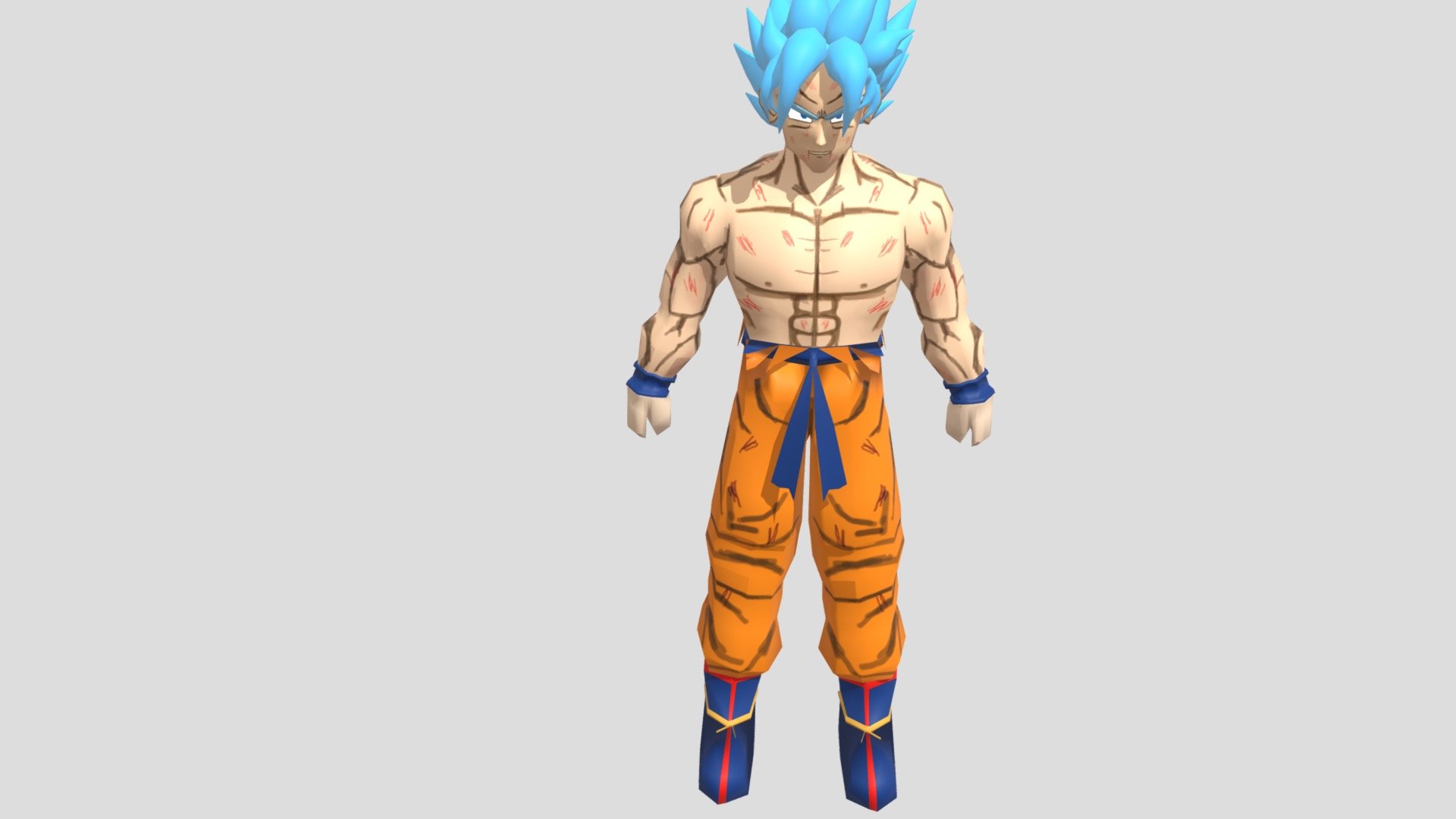 Goku - Download Free 3D model by CCAC_300 [245e45b] - Sketchfab