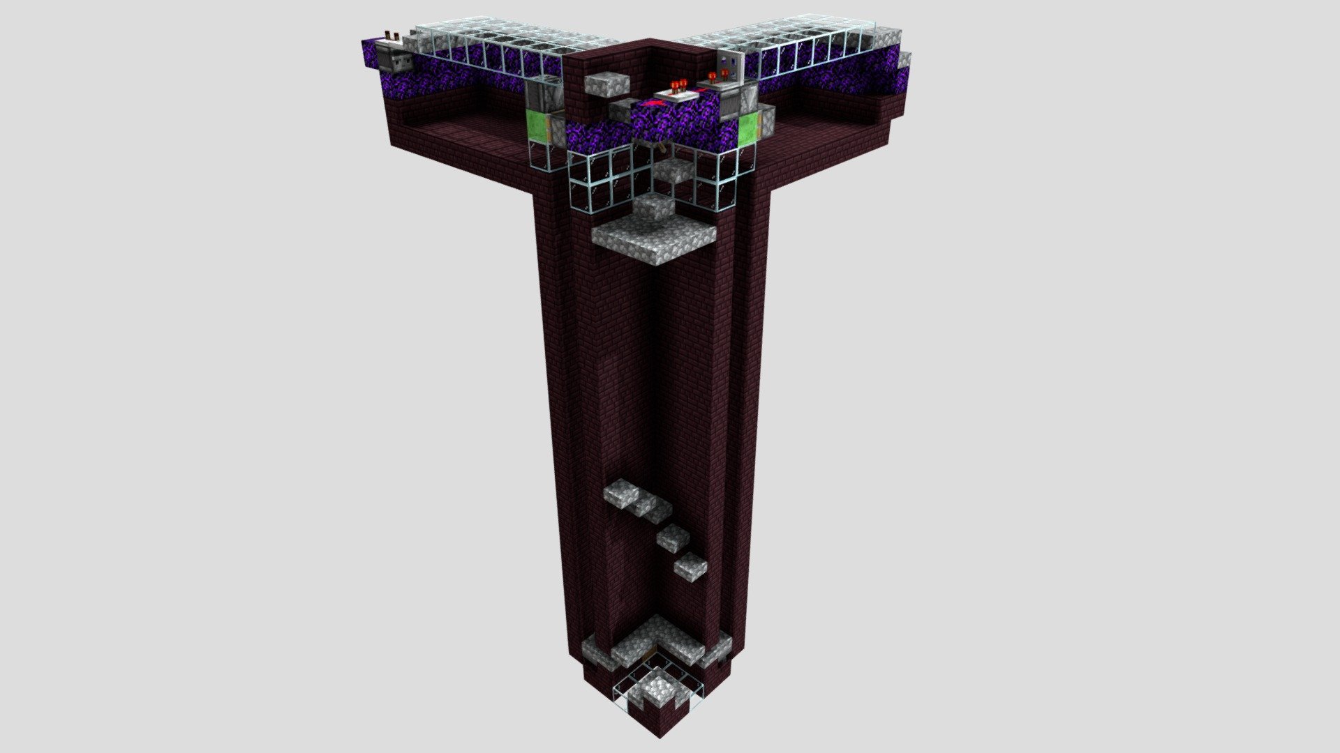 Skyblock Nether Fortress Farm - 1/4 Cutout - Download Free 3D model by ...