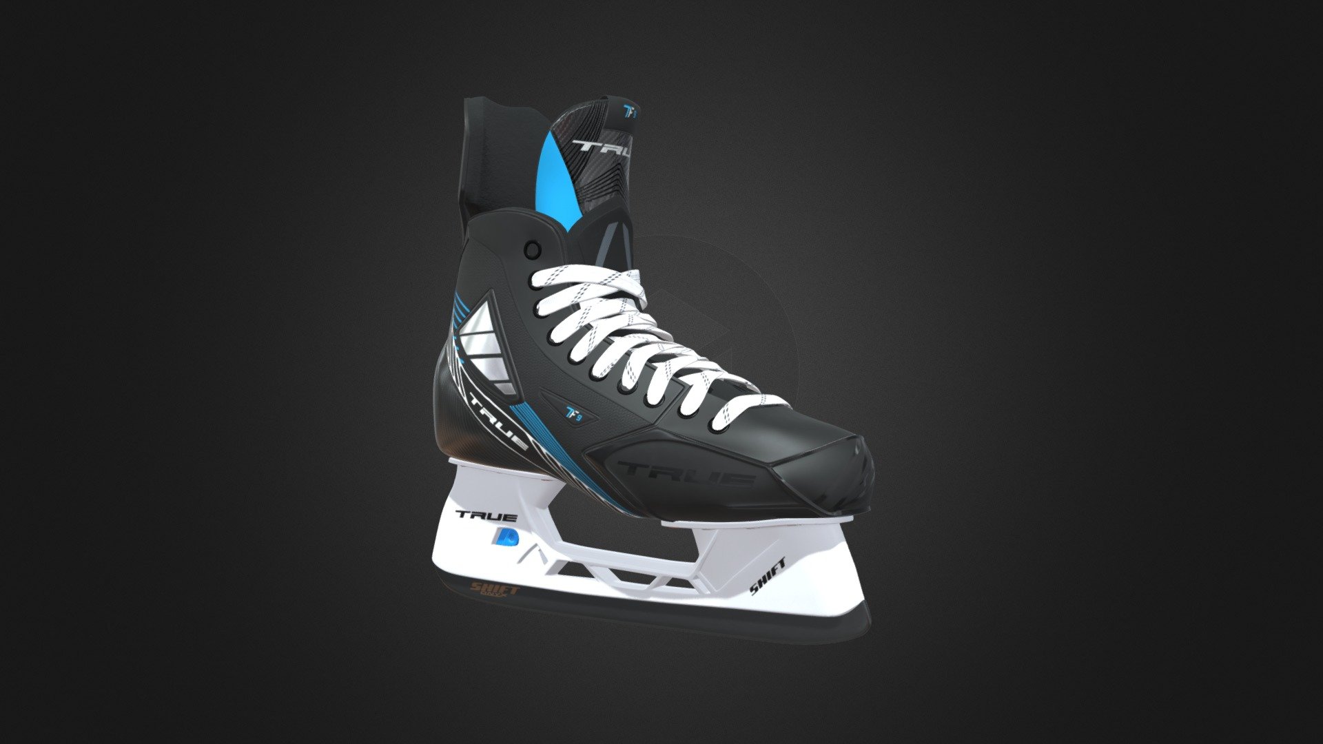 ICE HOCKEY SKATES TRUE TF9 - SENIOR - 3D model by loginmotionpictures ...