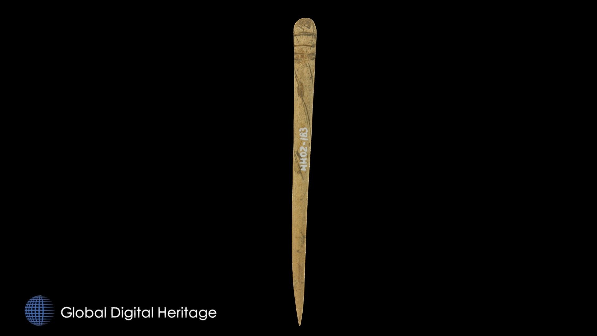 Decorated bone pin. Hot Springs Village, Alaska. - Download Free 3D ...