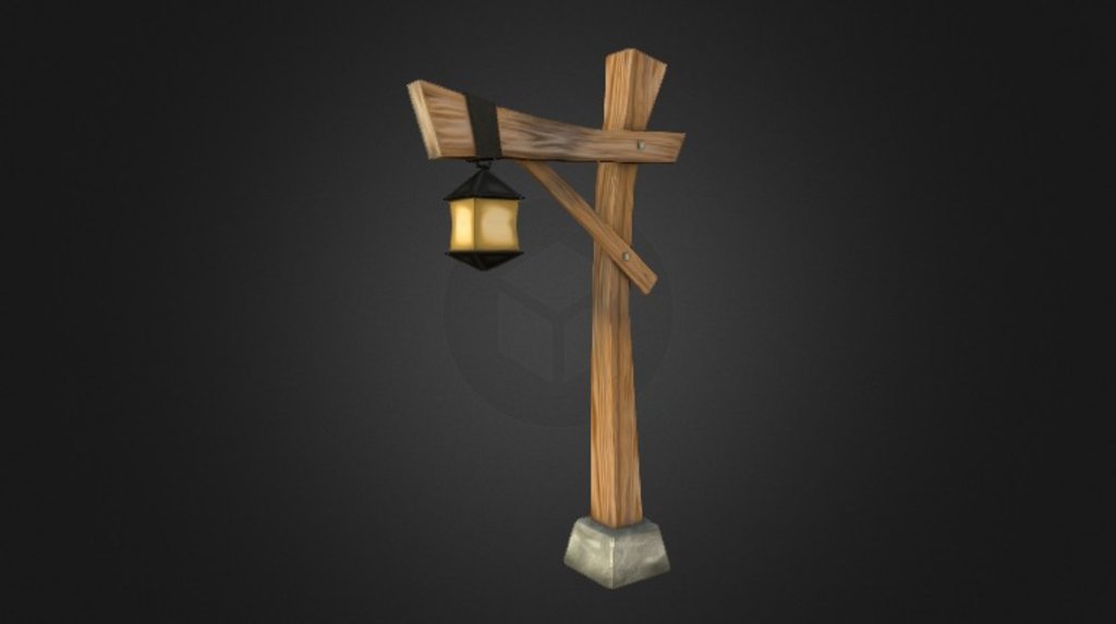Lamp Post P1-Paint - 3D model by Ison (@XinChengWu) [2460dc0] - Sketchfab