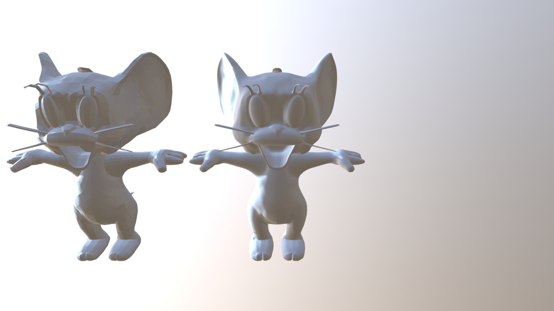Jerry Mouse - 3D model by Jaime Miranda 3D (@JaimeMiranda3D) [24628a7 ...