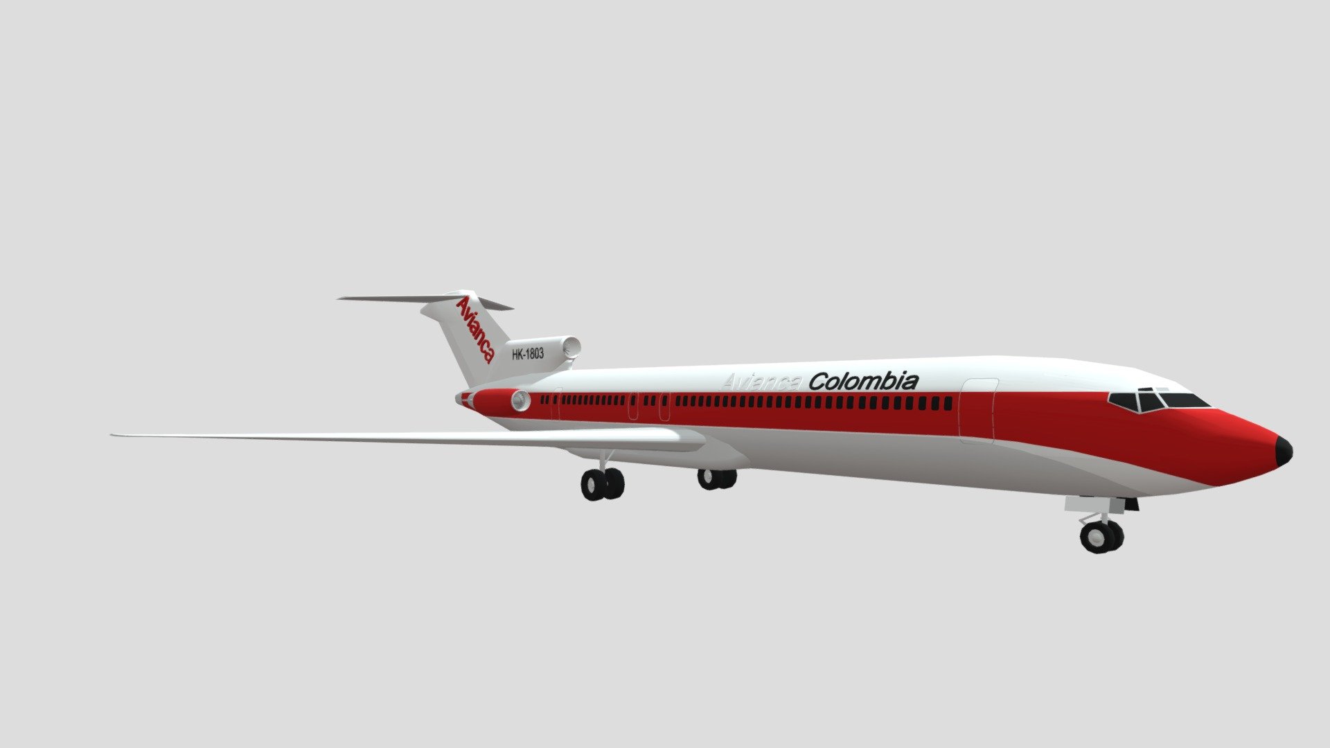 boeing 727 avianca - Download Free 3D model by zairiq zairiq ...
