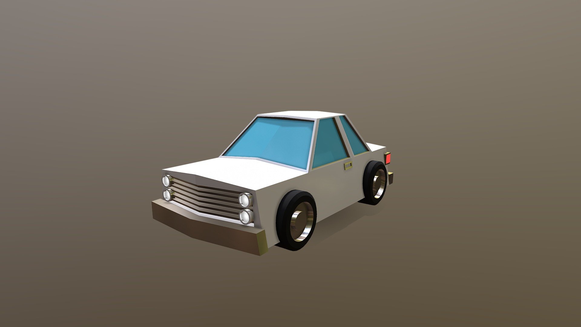 Cartoon car low poly - 3D model by jerryblr [2464338] - Sketchfab