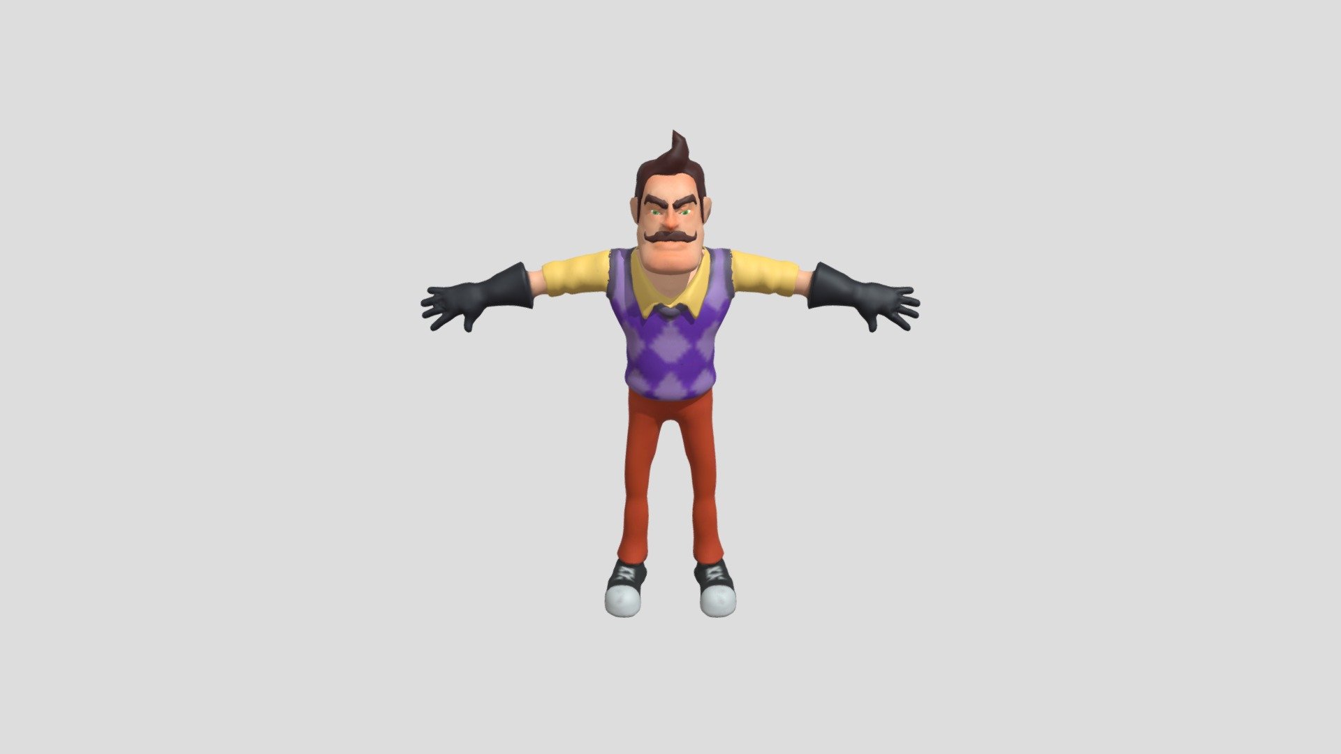 The Neighbor (Neighbor's Dark Riddle) - Download Free 3D model by ...