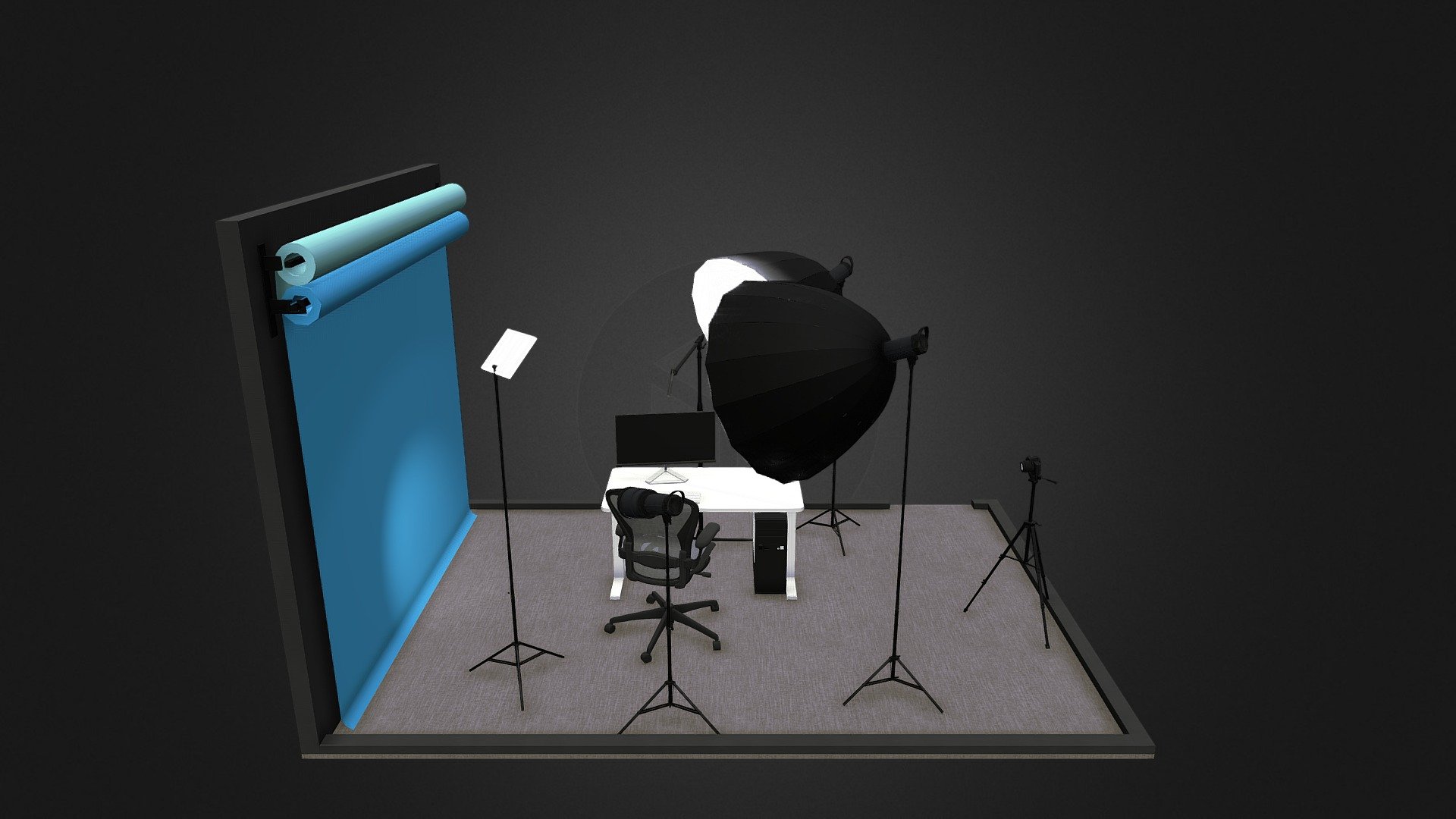 Editing Setup - 3D model by sixfigureinstructor [246d4be] - Sketchfab