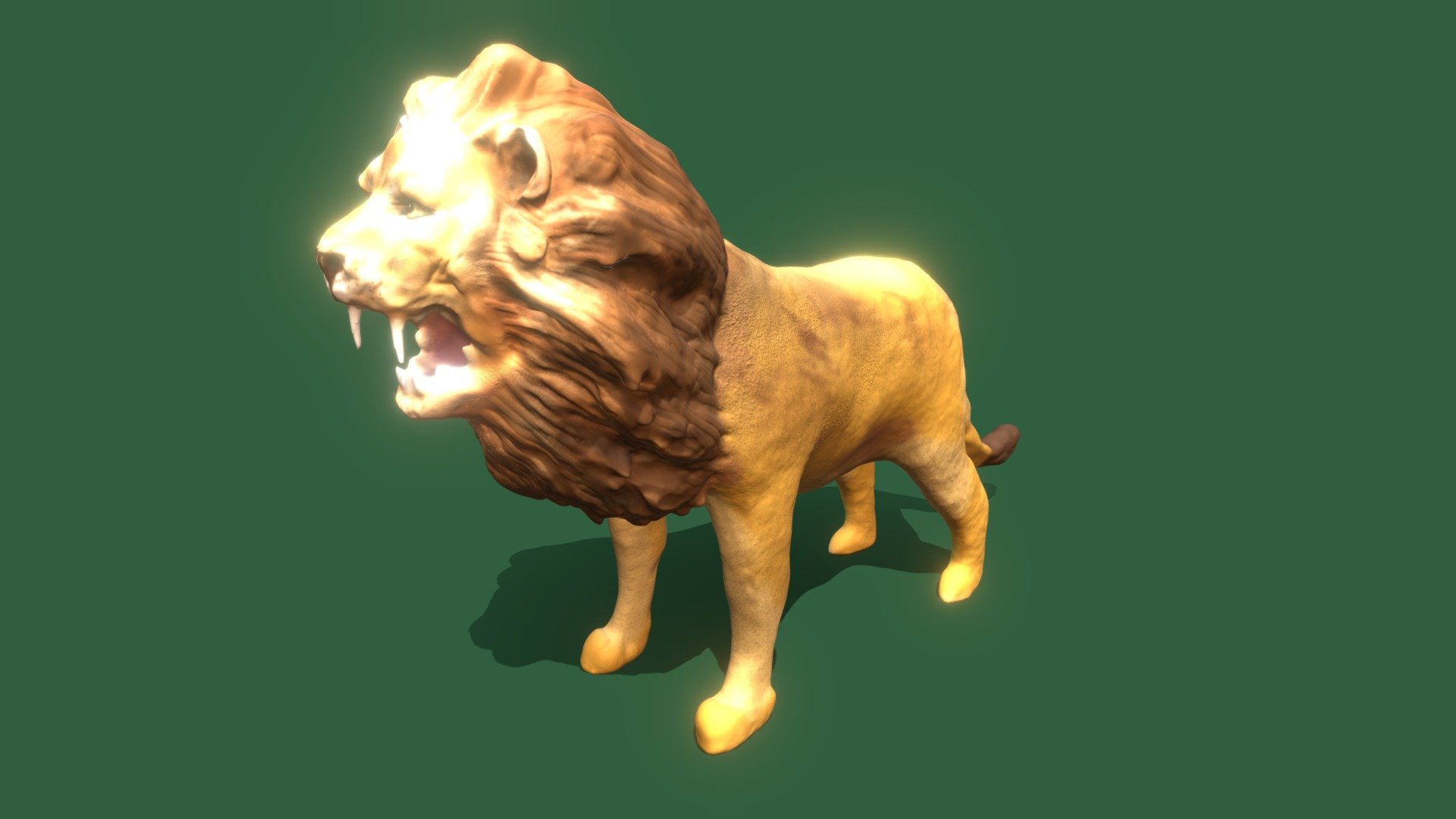 Lion - Download Free 3D model by pingyehli [246d918] - Sketchfab