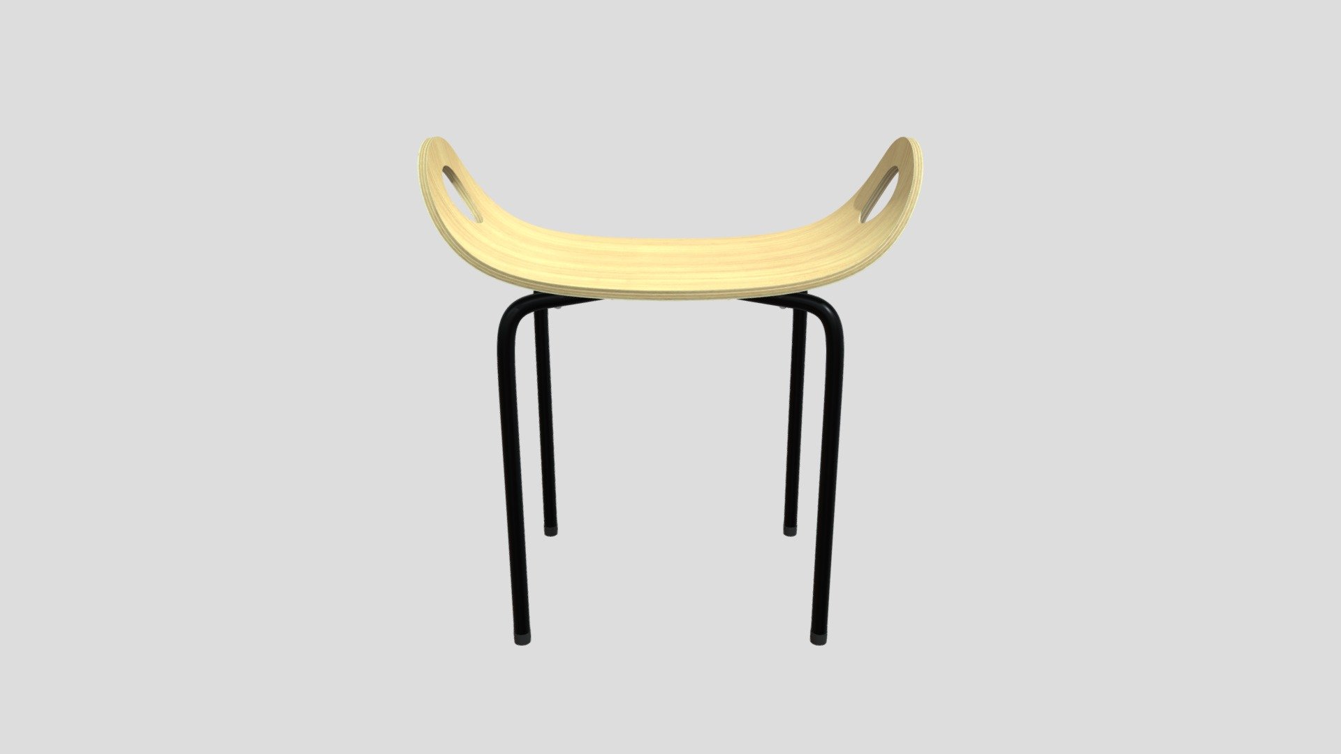 OK Light Wood Stool mod version 2 - 3D model by jonas.forth [246e69c ...