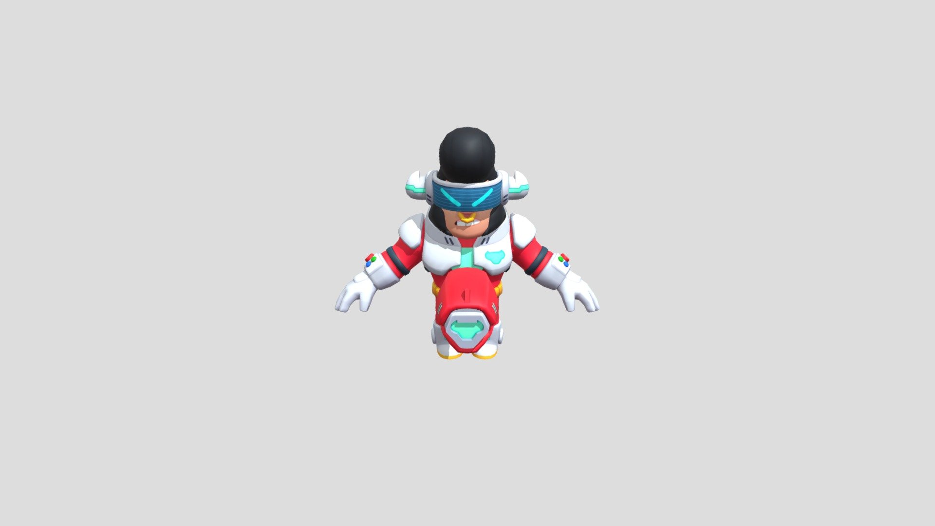Brawl stars Space OX Bull - Download Free 3D model by Cartoon splash ...