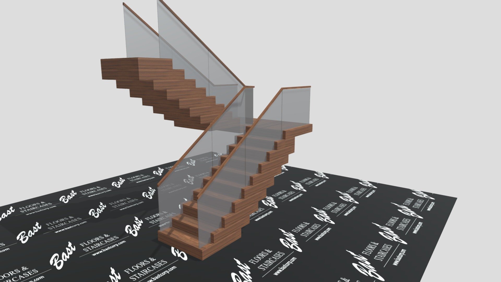 Stacked box treads - 3D model by Bast floors and staircases (@bastcorp ...