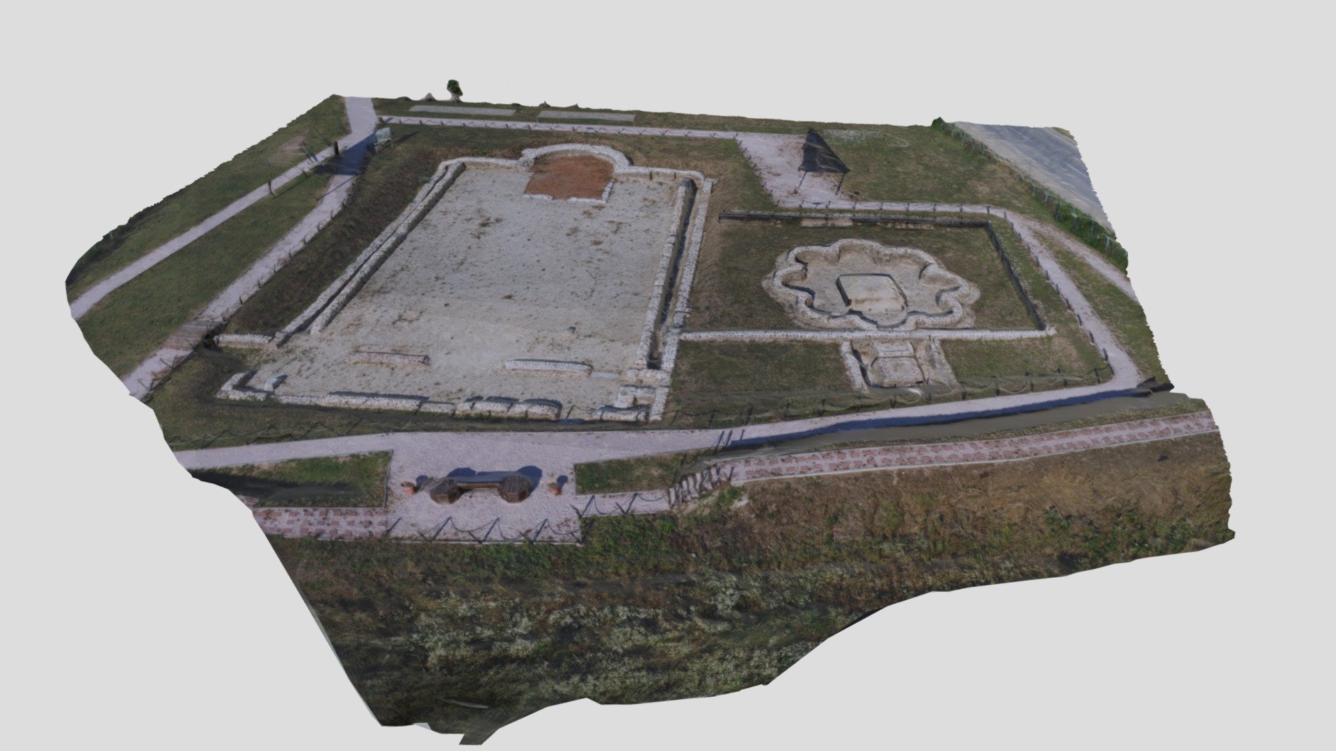 Ulpiana: Basilica and Baptisteria - 3D model by Ecoandrewtrc [2471968 ...