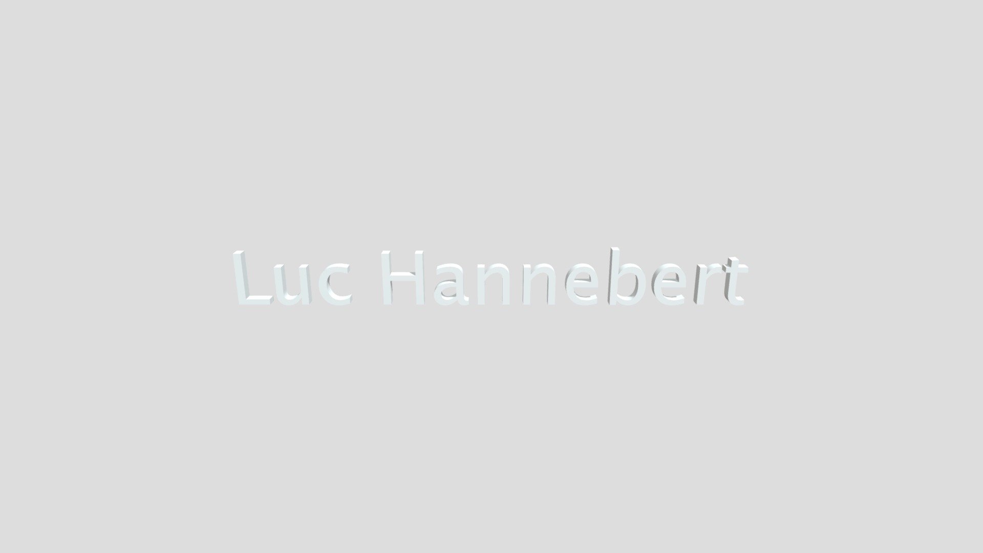 Luc Hannebert - 3D model by Showd [2471d8a] - Sketchfab