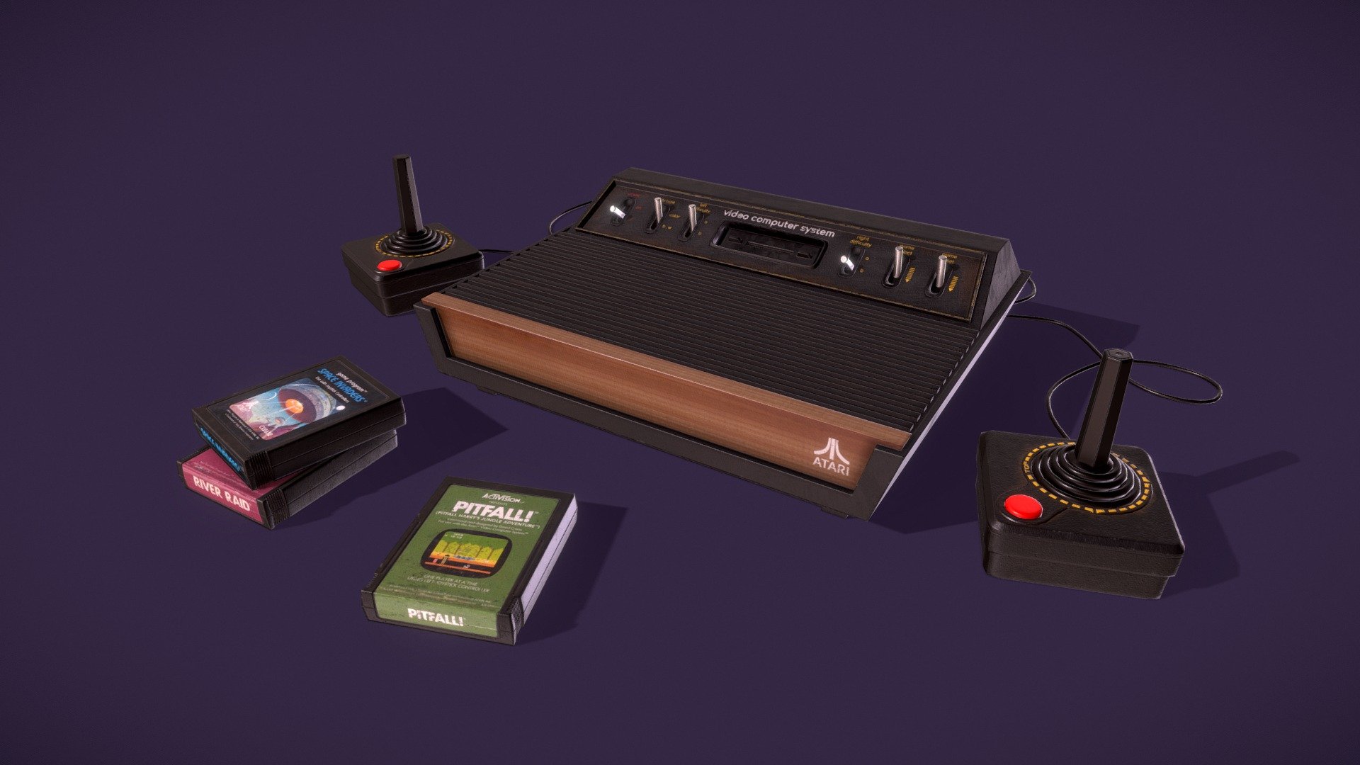 Video Game Retro - Atari 2600 - 3D model by vj.alt [2472405] - Sketchfab