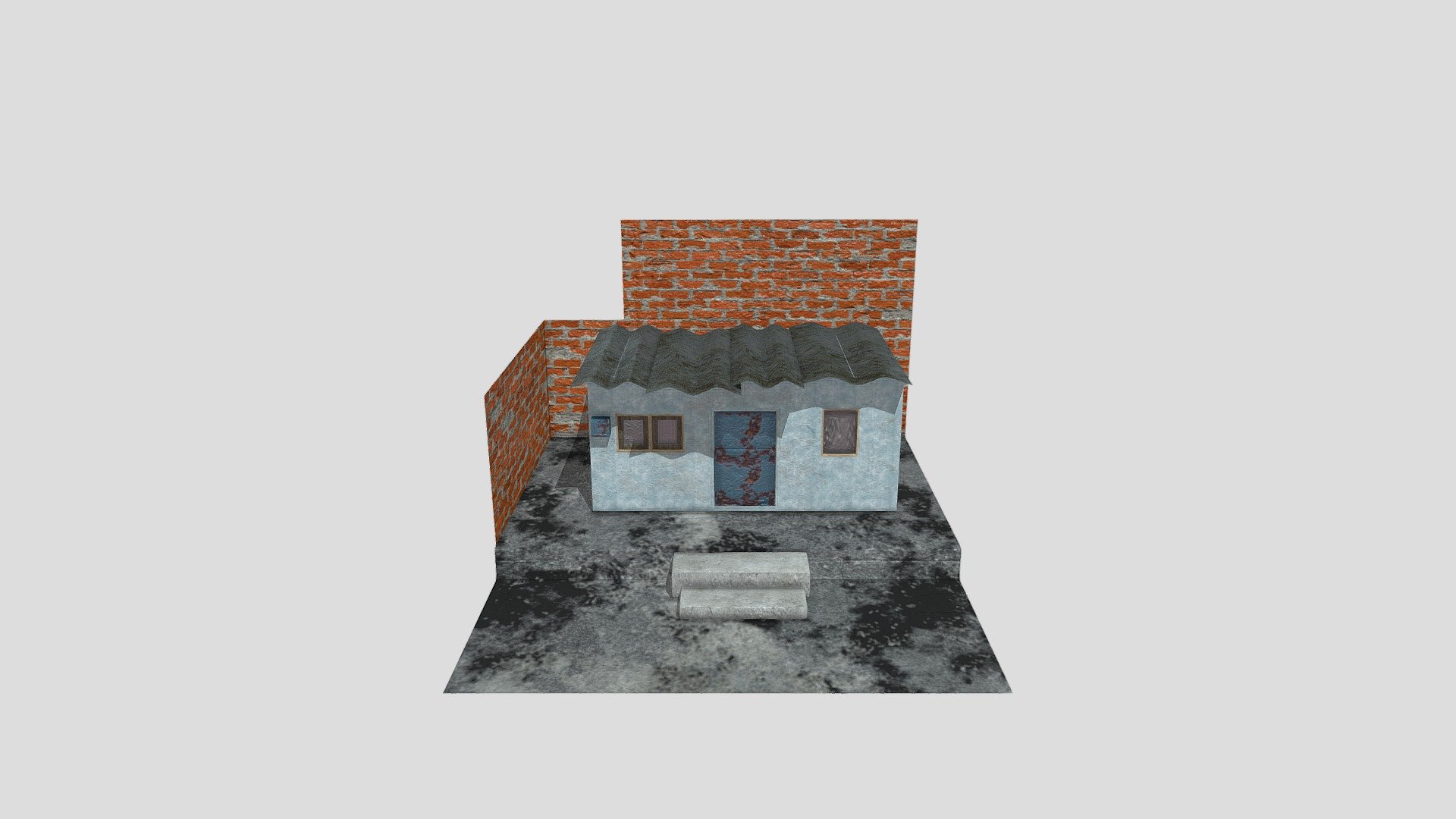 Slum House - Download Free 3D model by akshathrao26 [2473e58] - Sketchfab