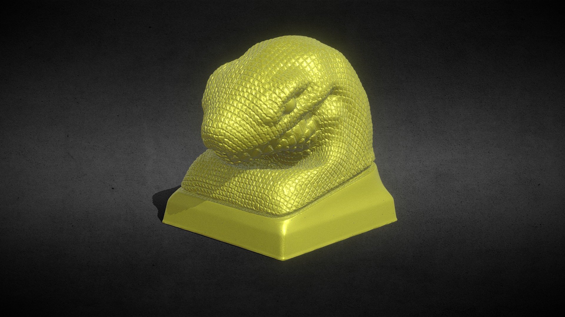 The Golden Snake Slytherin Keycap - Buy Royalty Free 3D model by Bigsby ...