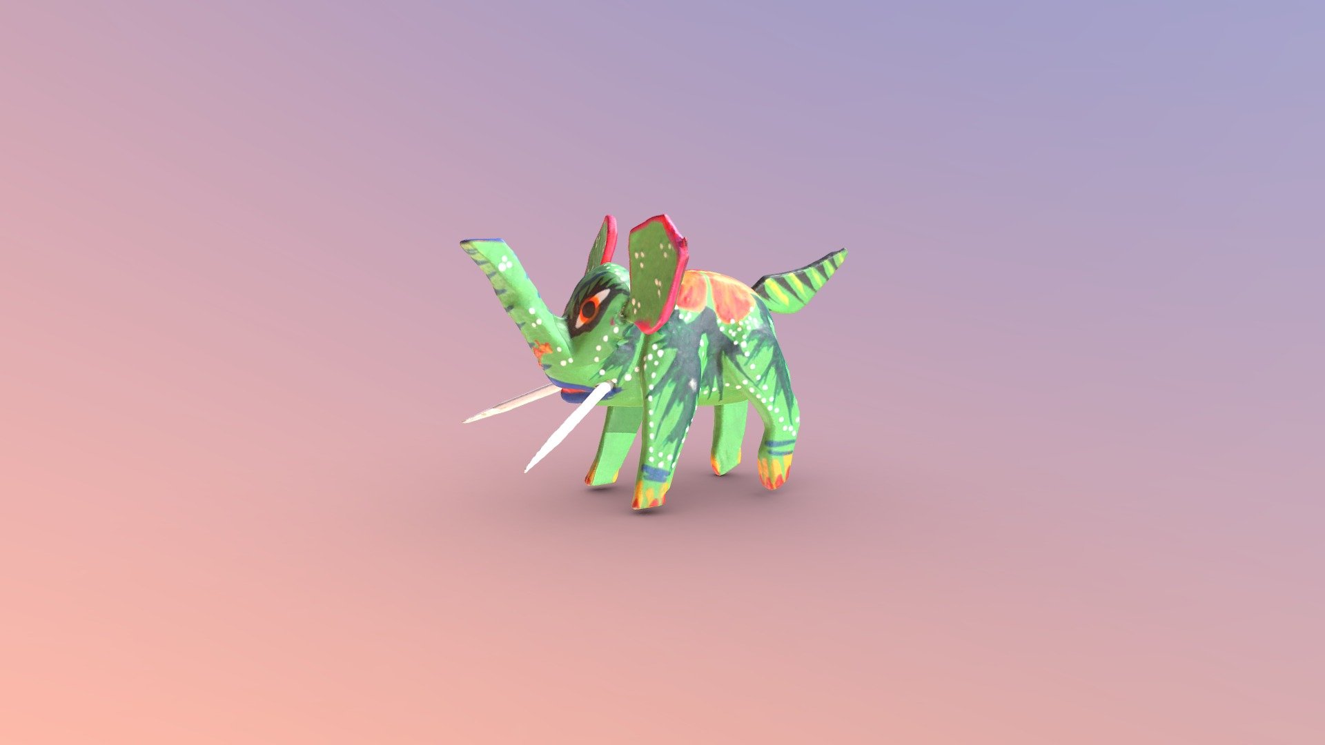 Elephant Alebrije 3D Scan - 3D model by Arkify 3D (@arkify) [24751b9] - Sketchfab