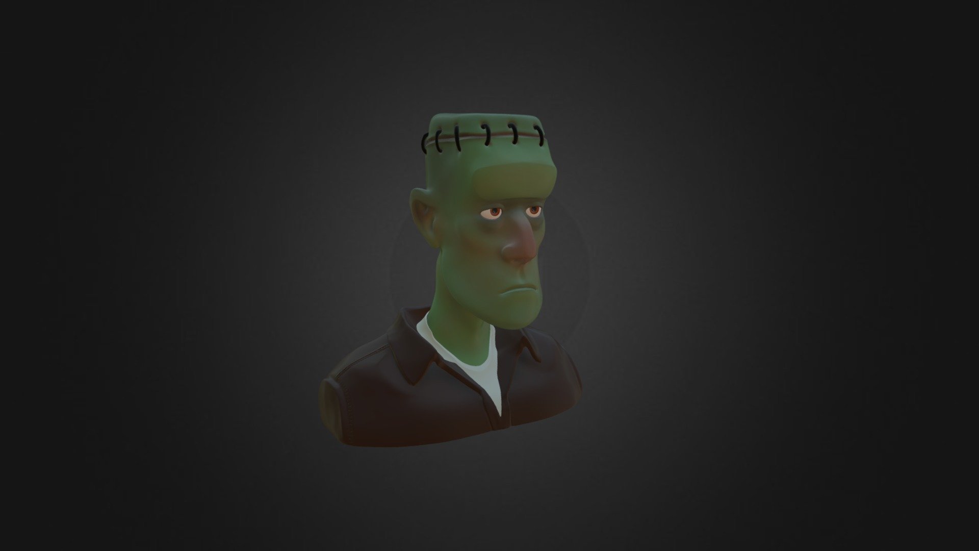 Cartoon Frankenstein - 3D model by Victor Barros (@victorrosbar ...
