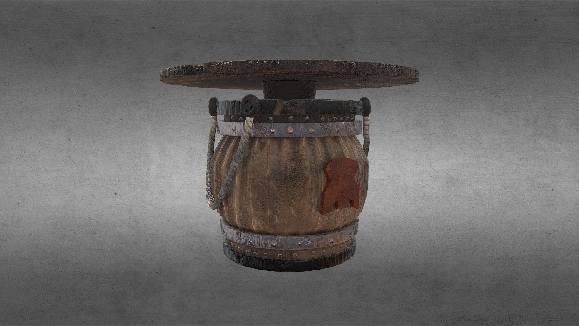 Barrel_Desk - Download Free 3D model by Non Orbital (@okatz1992 ...