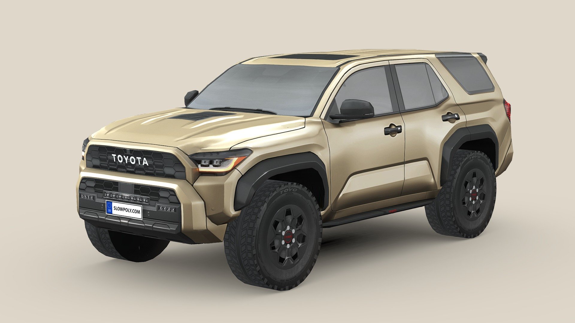 Toyota 4Runner TRDpro 2025 - 3D model by slowpoly [247f7a9] - Sketchfab
