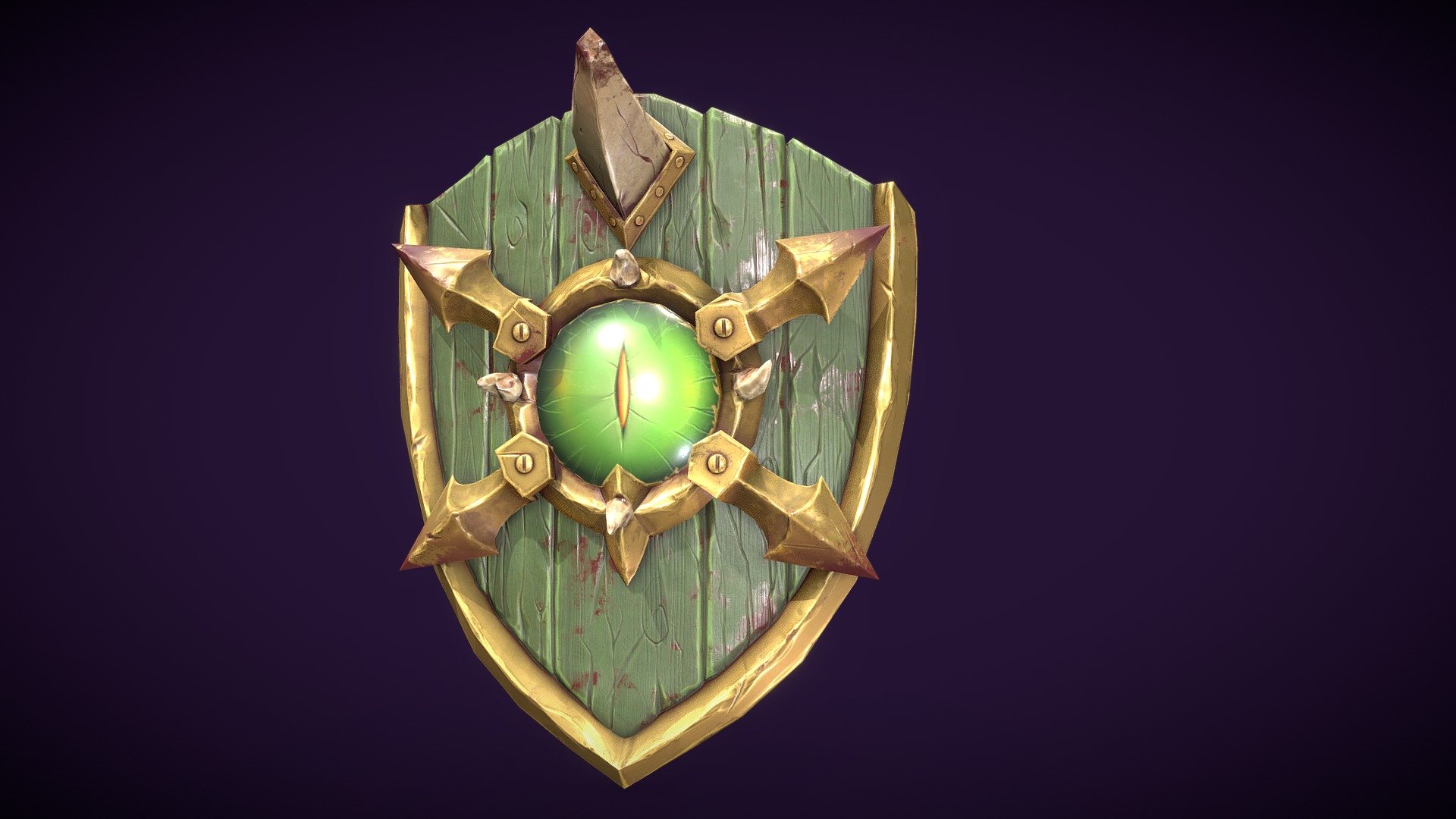 Stylized Monster Shield - 3D model by Dimitri.Rey.3D (@Dimrey01 ...