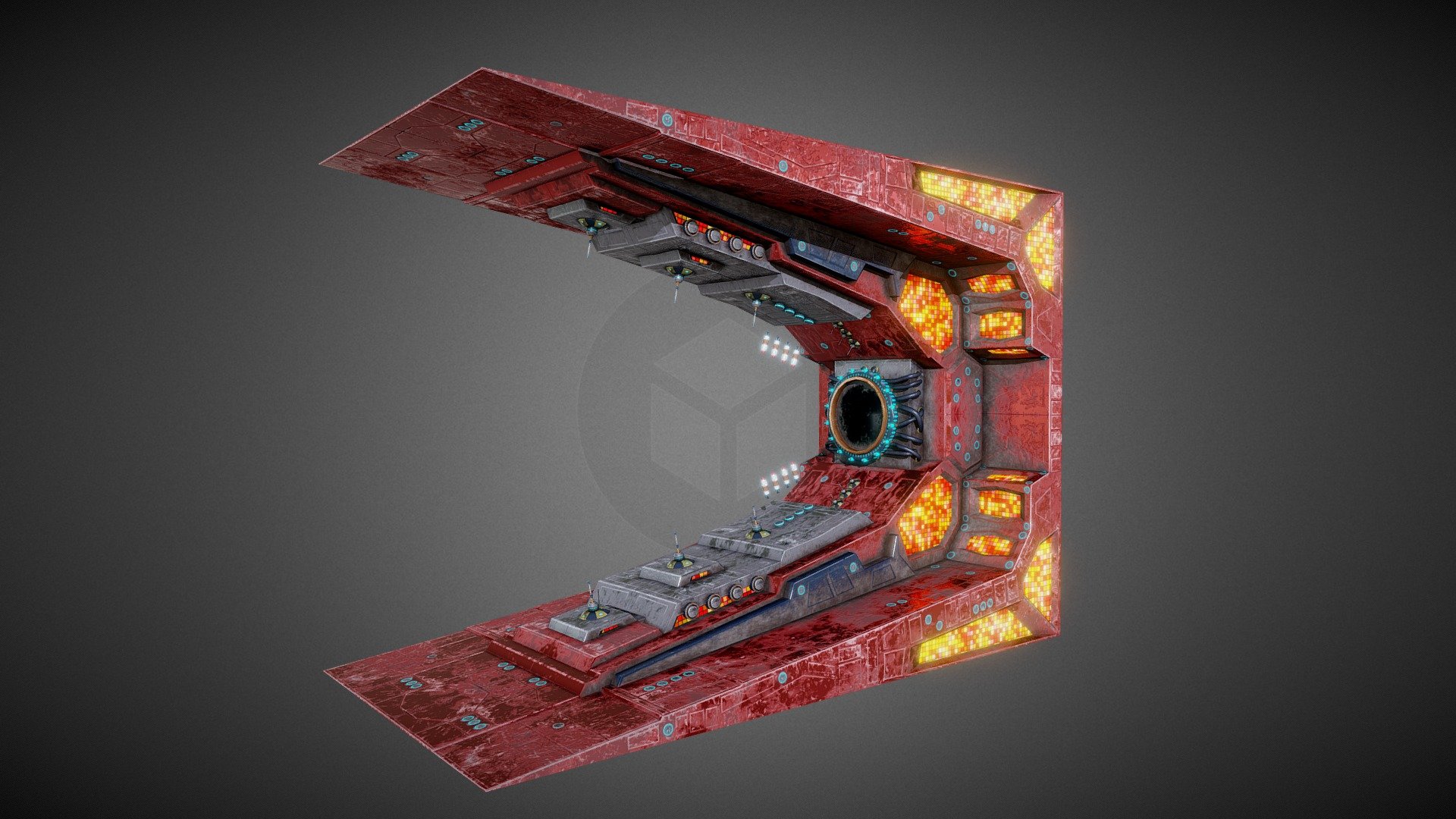 End Level Boss Space Station - 3D model by Colin Merrick (@colinmerrick ...