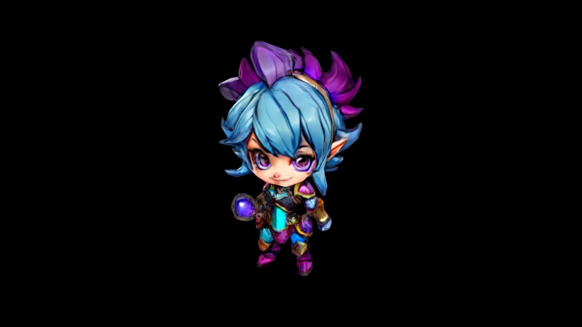 Illustration of a fantasy character named "Lumin - Download Free 3D ...